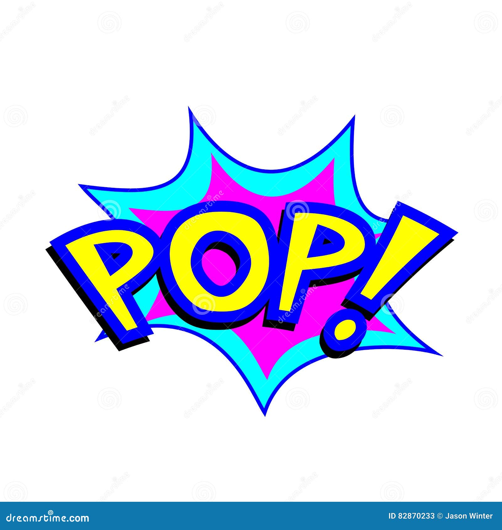 Cartoon Vector Pop stock vector. Illustration of funny - 82870233