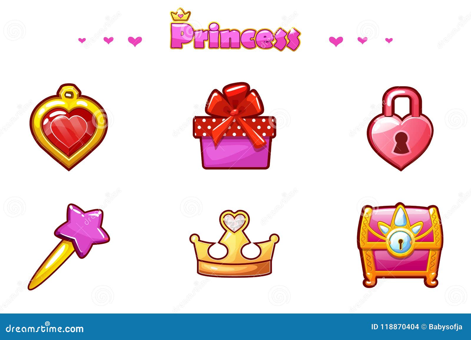 Princess Icons Design Vector Illustration 40310368
