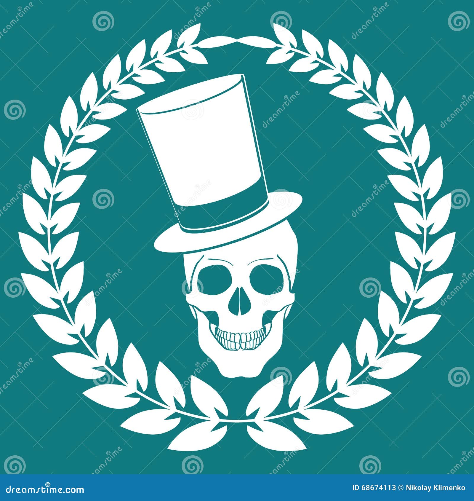 Cartoon Vector Skull Joker Illustration Eps 10 Stock Vector ...