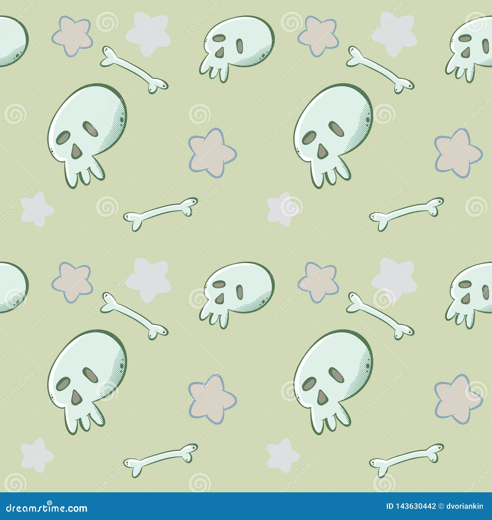 Cartoon skull pattern stock vector. Illustration of geometric - 143630442