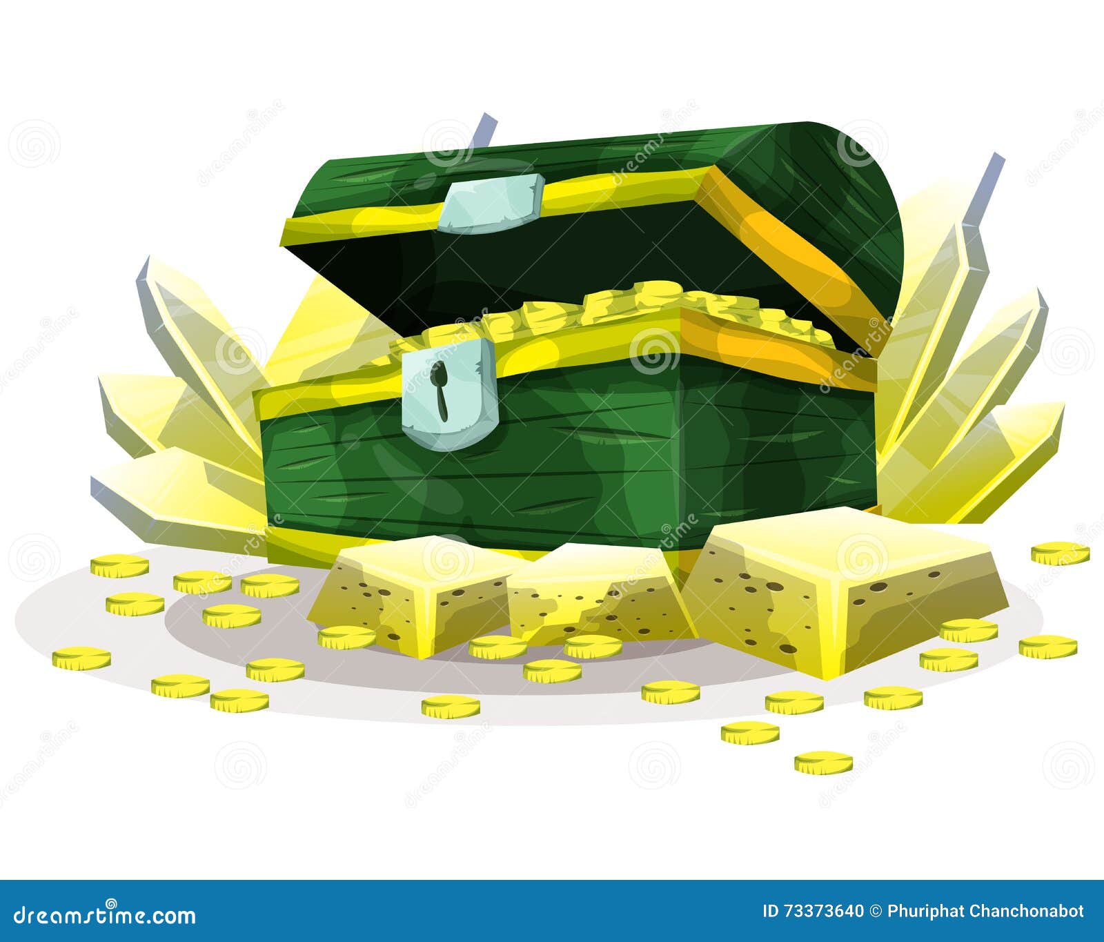 Vector Treasure Map Isolated On White Background | CartoonDealer.com ...