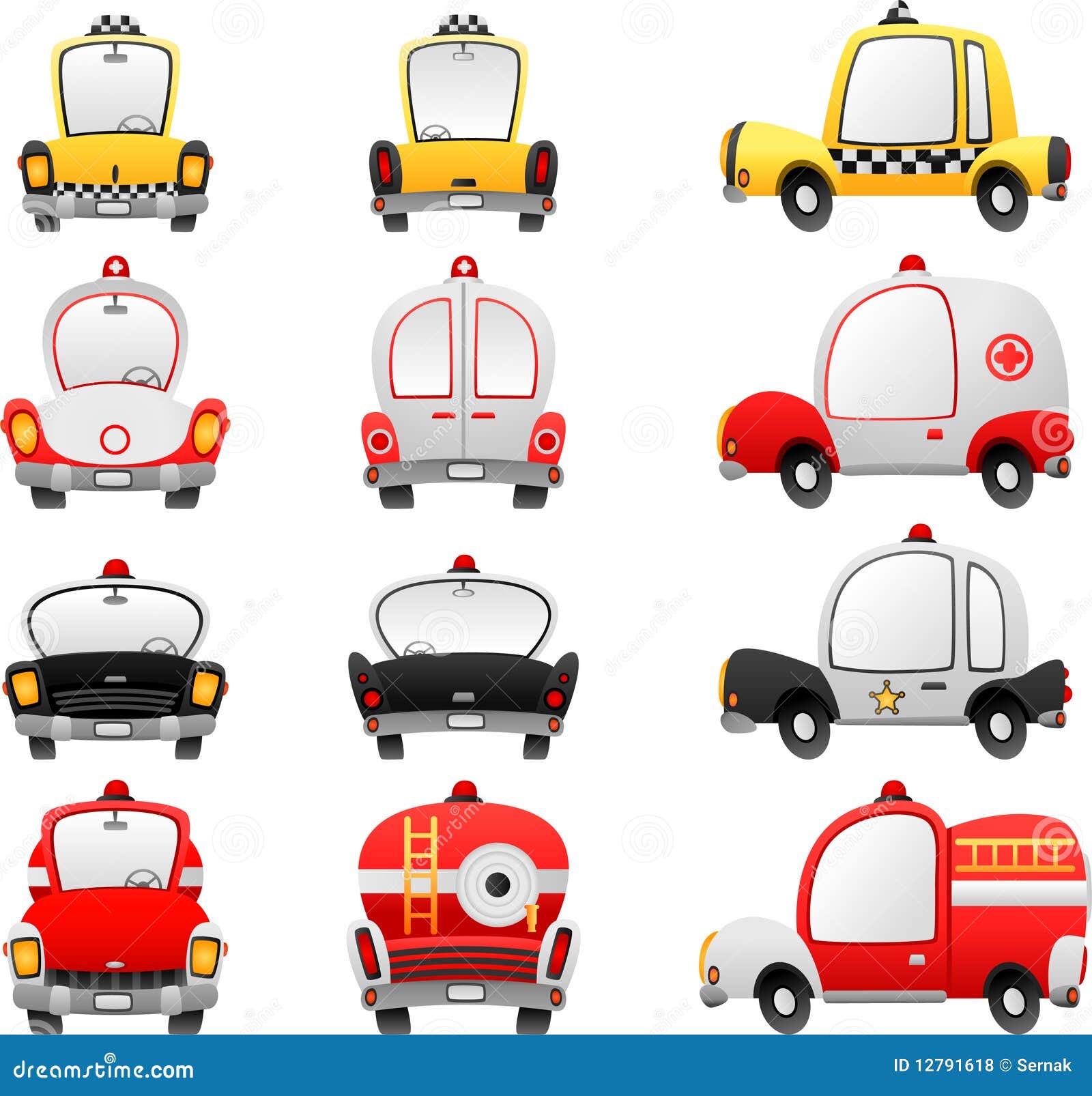 Cartoon Vehicles Vector Illustration | CartoonDealer.com #12791618