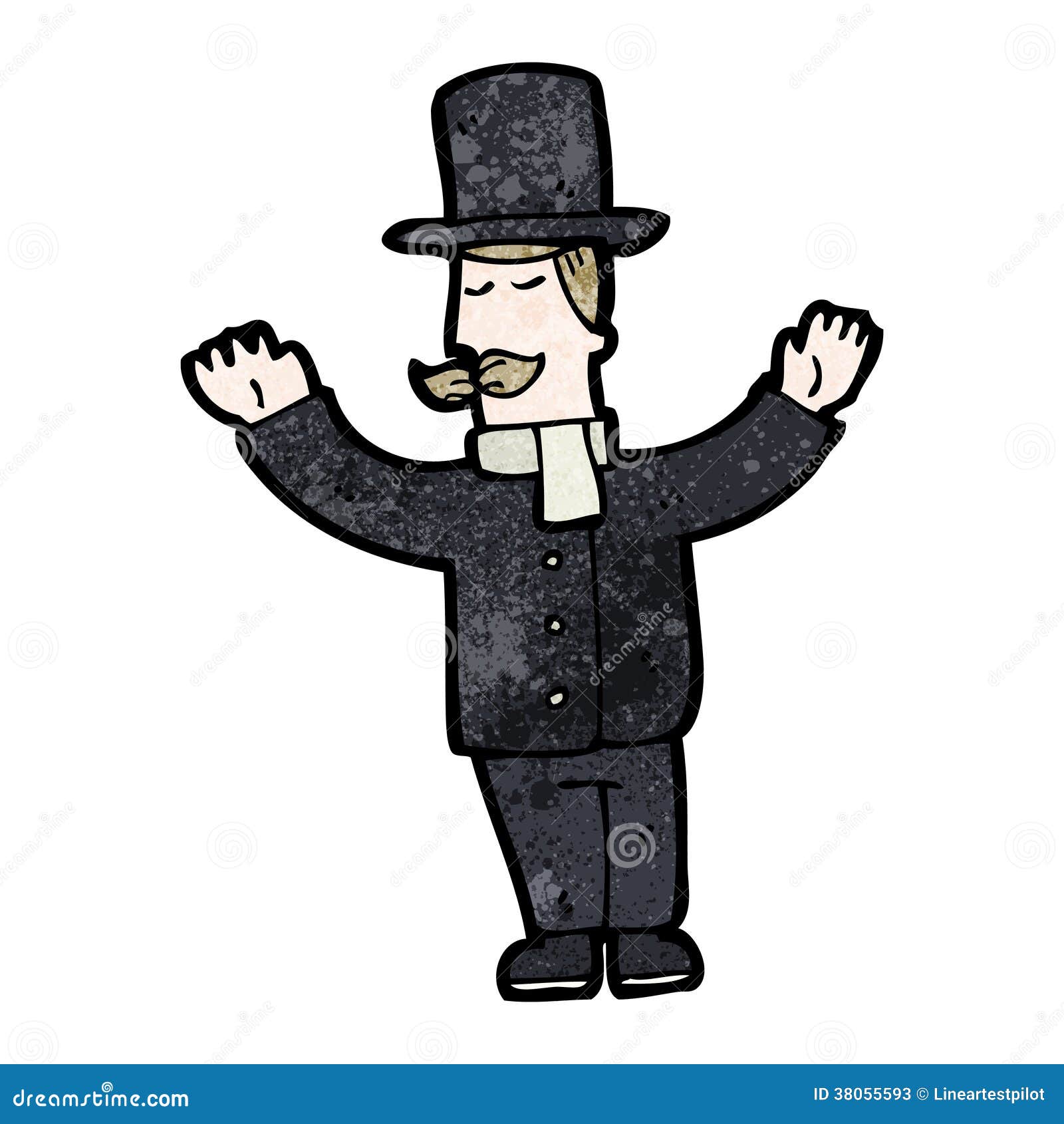 Cartoon Victorian Gentleman Stock Vector - Illustration of doodle, cute ...