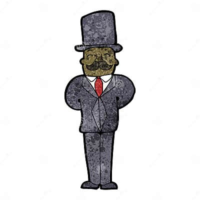 Cartoon victorian man stock vector. Illustration of clip - 38068843