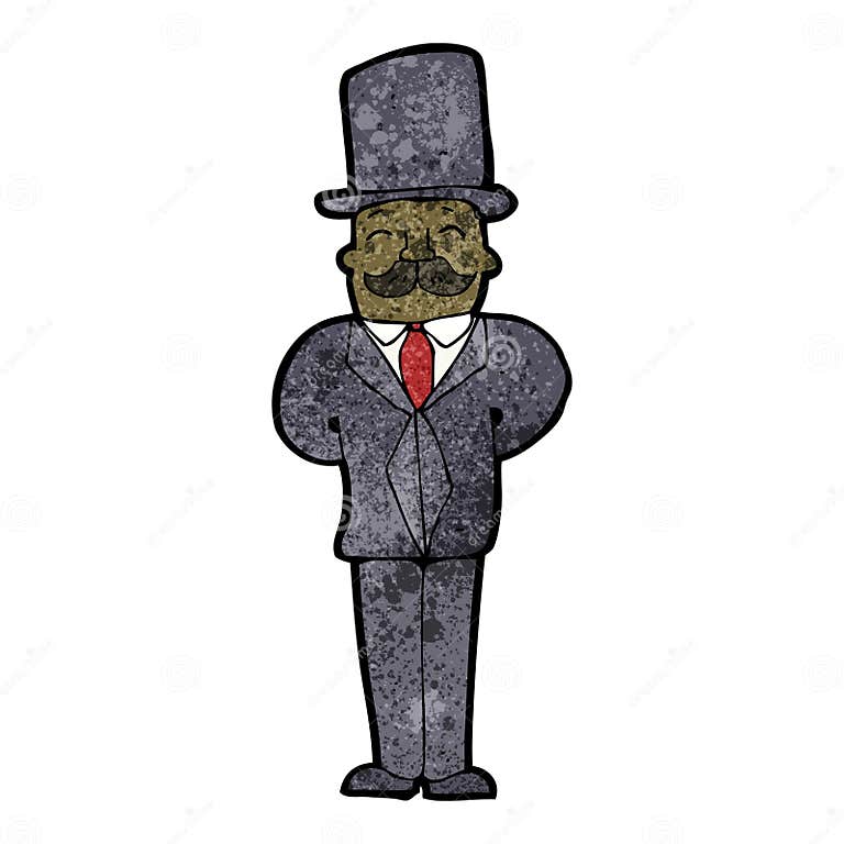 Cartoon victorian man stock vector. Illustration of clip - 38068843