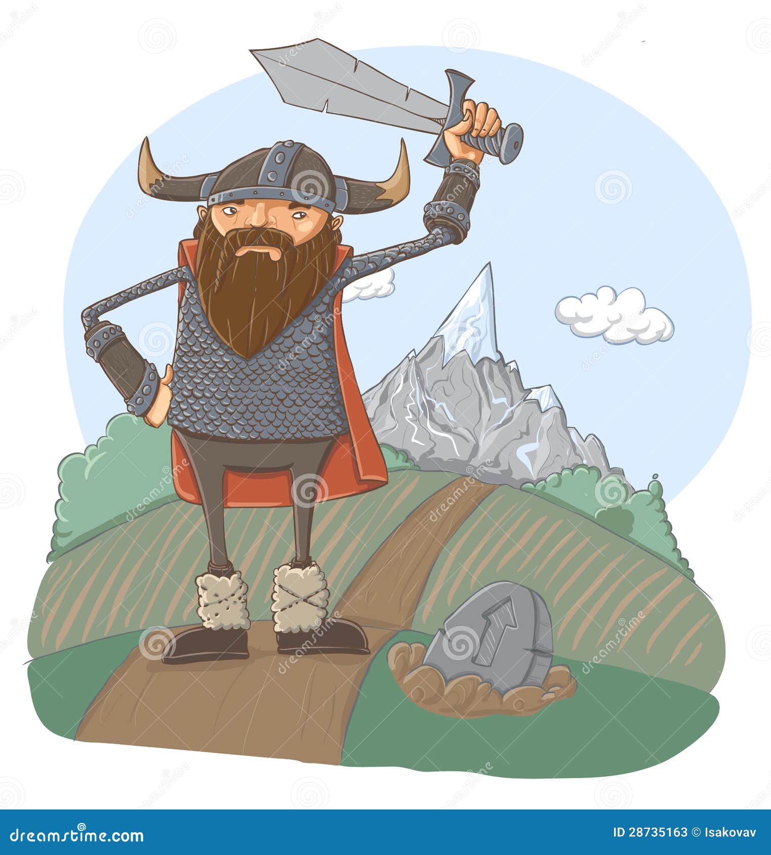 Cartoon viking stock vector. Illustration of cartoon - 28735163