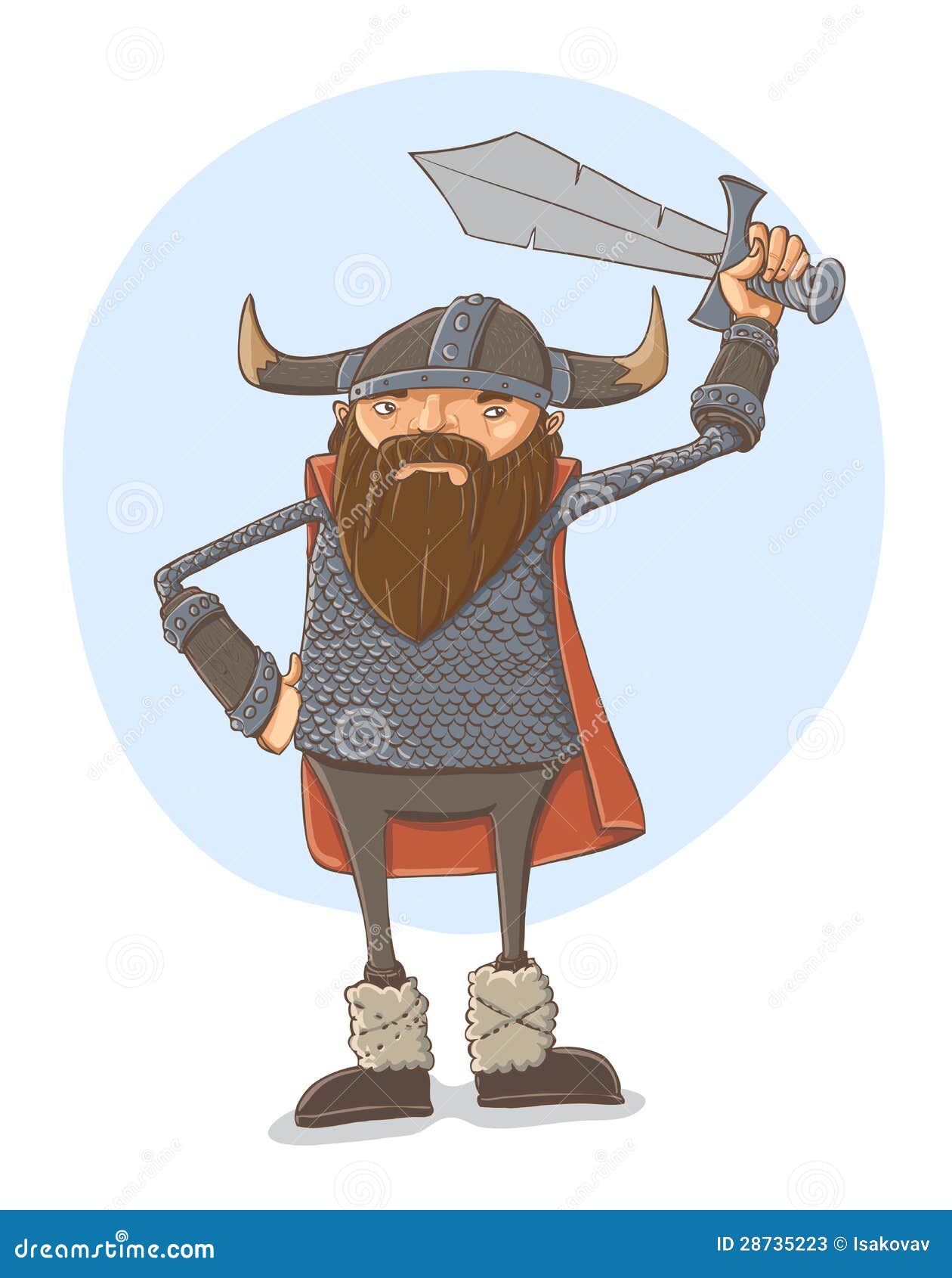 Cartoon viking stock vector. Illustration of sketch, mature - 28735223