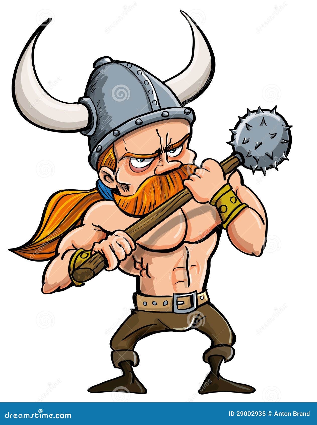 Redhead Viking. Scandinavian Warrior. Military Man. Cartoon Vector ... Redhead Viking. Scandinavian Warrior. Military Man. Cartoon Vector ...