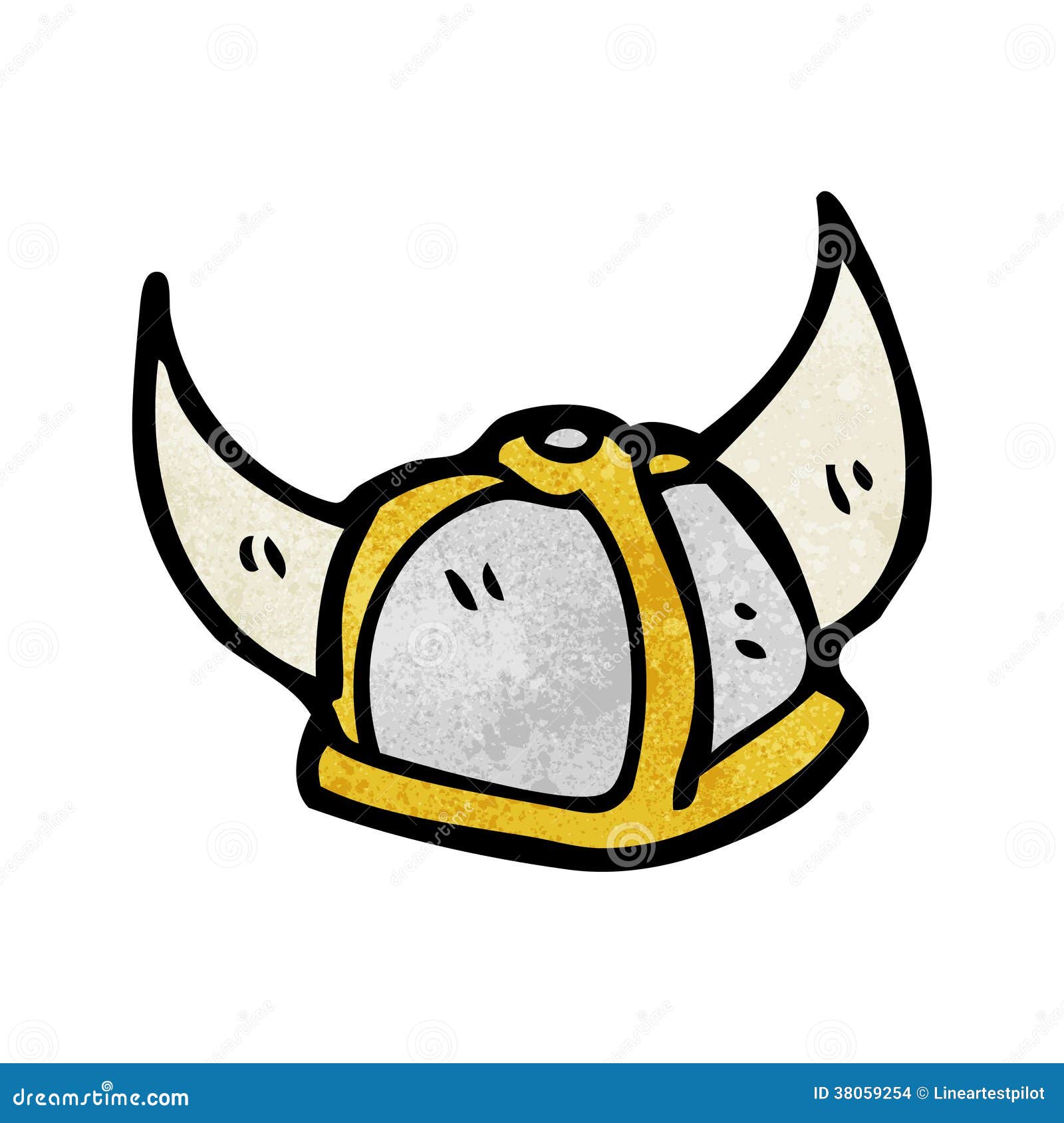 Cartoon viking helmet stock vector. Illustration of grunge - 38059254