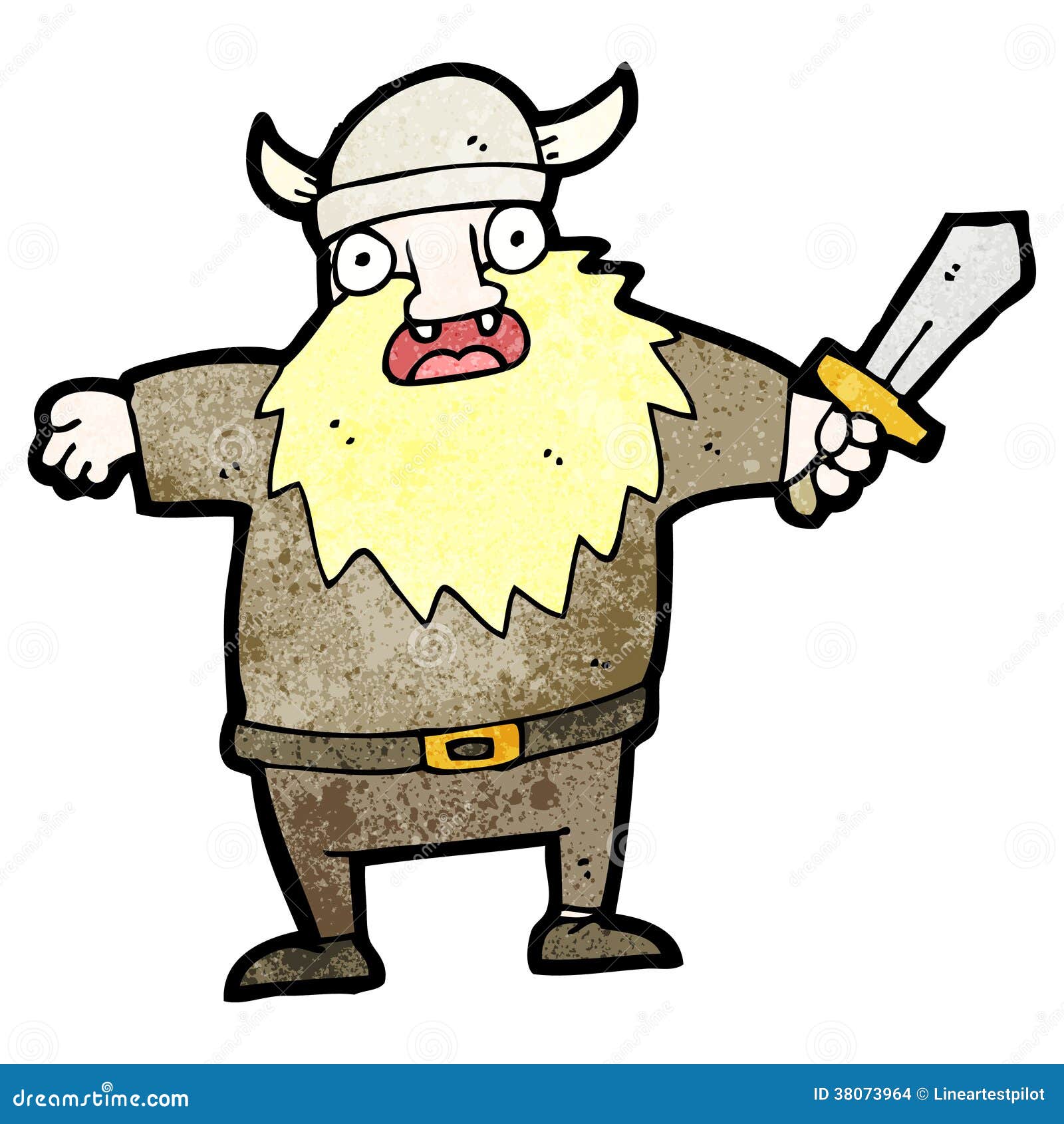 Cartoon viking man stock vector. Illustration of warrior - 38073964