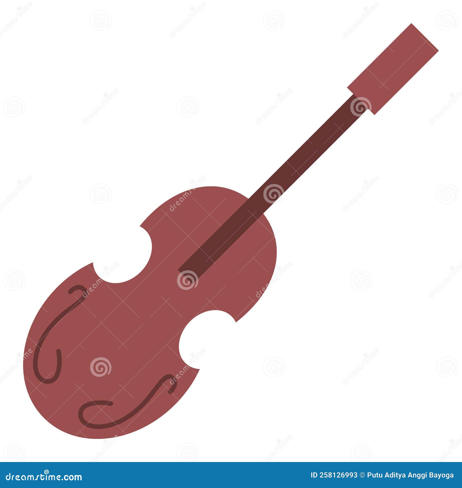 Cartoon violin stock vector. Illustration of logo, cartoon - 258126993