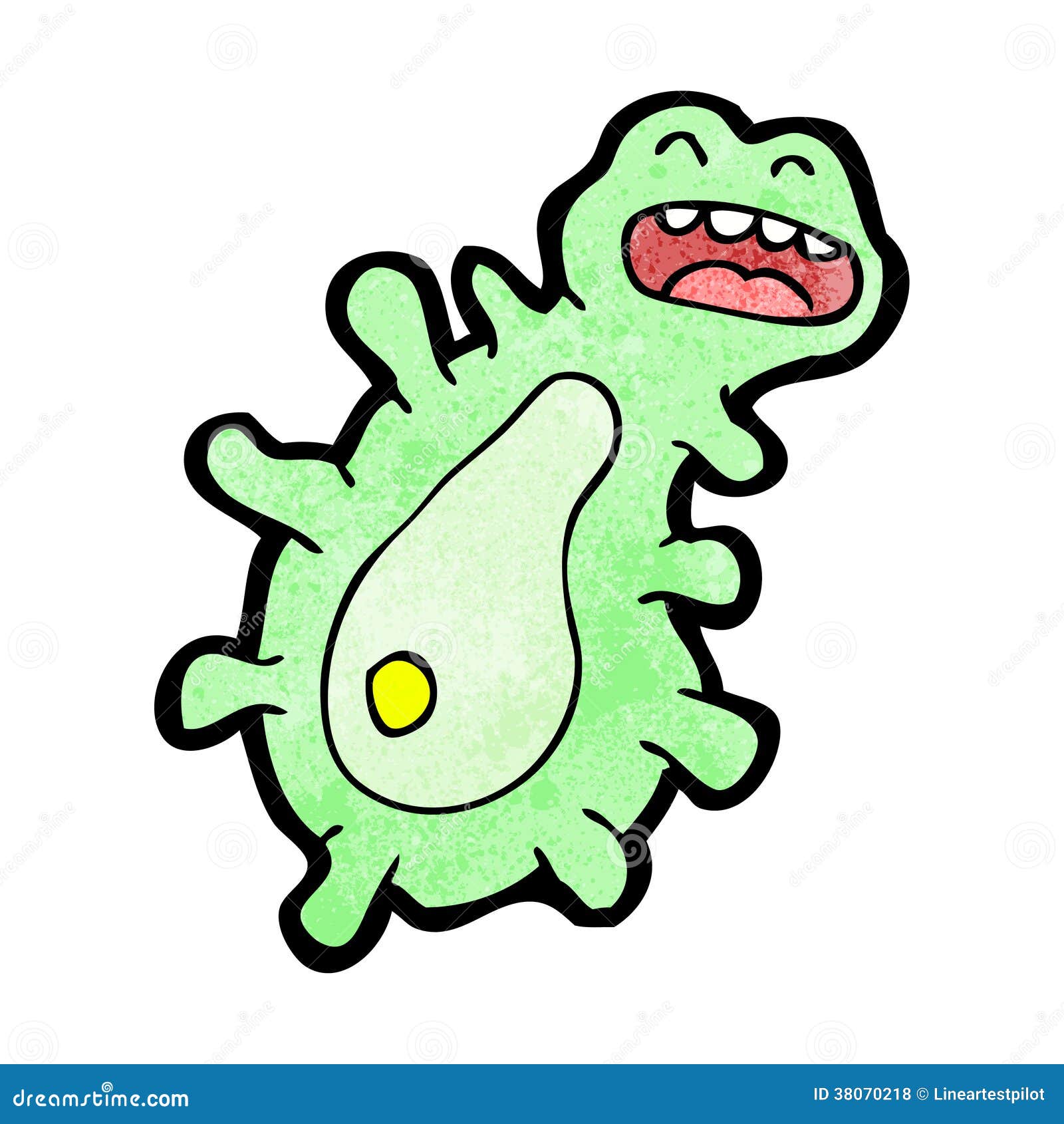 Cartoon virus stock vector. Illustration of drawn, funny - 38070218