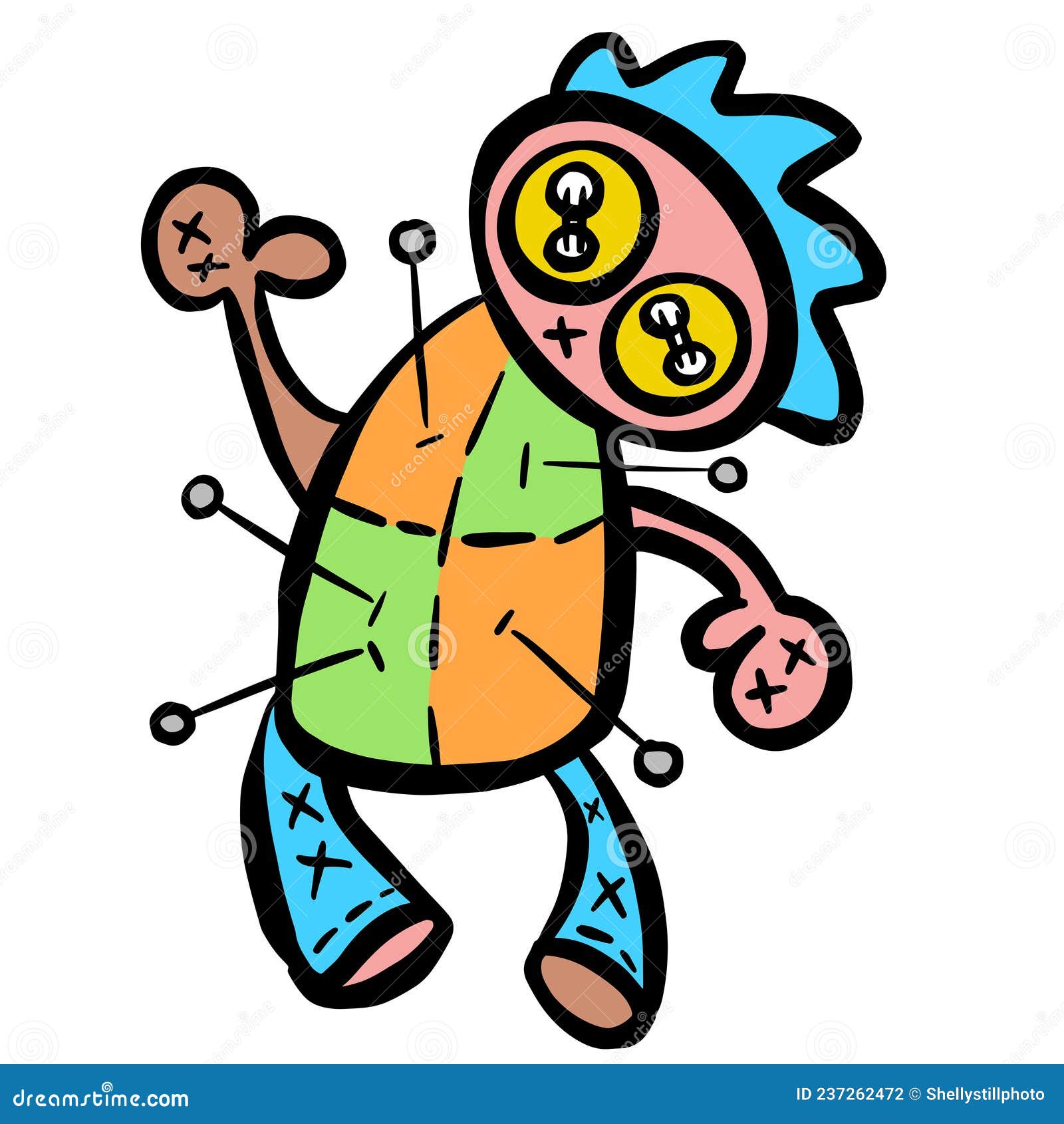 Cartoon Voodoo Doll Stock Photography | CartoonDealer.com #56250746