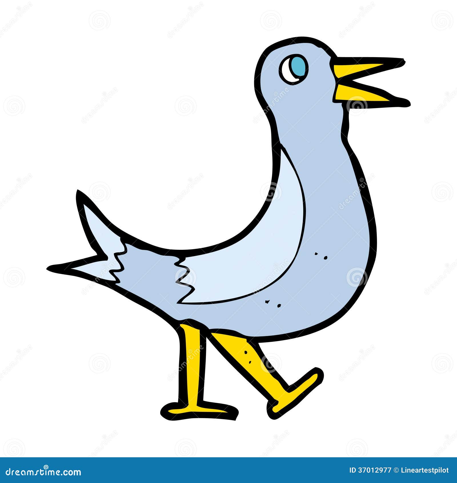 Cartoon Walking Bird | CartoonDealer.com #37012977
