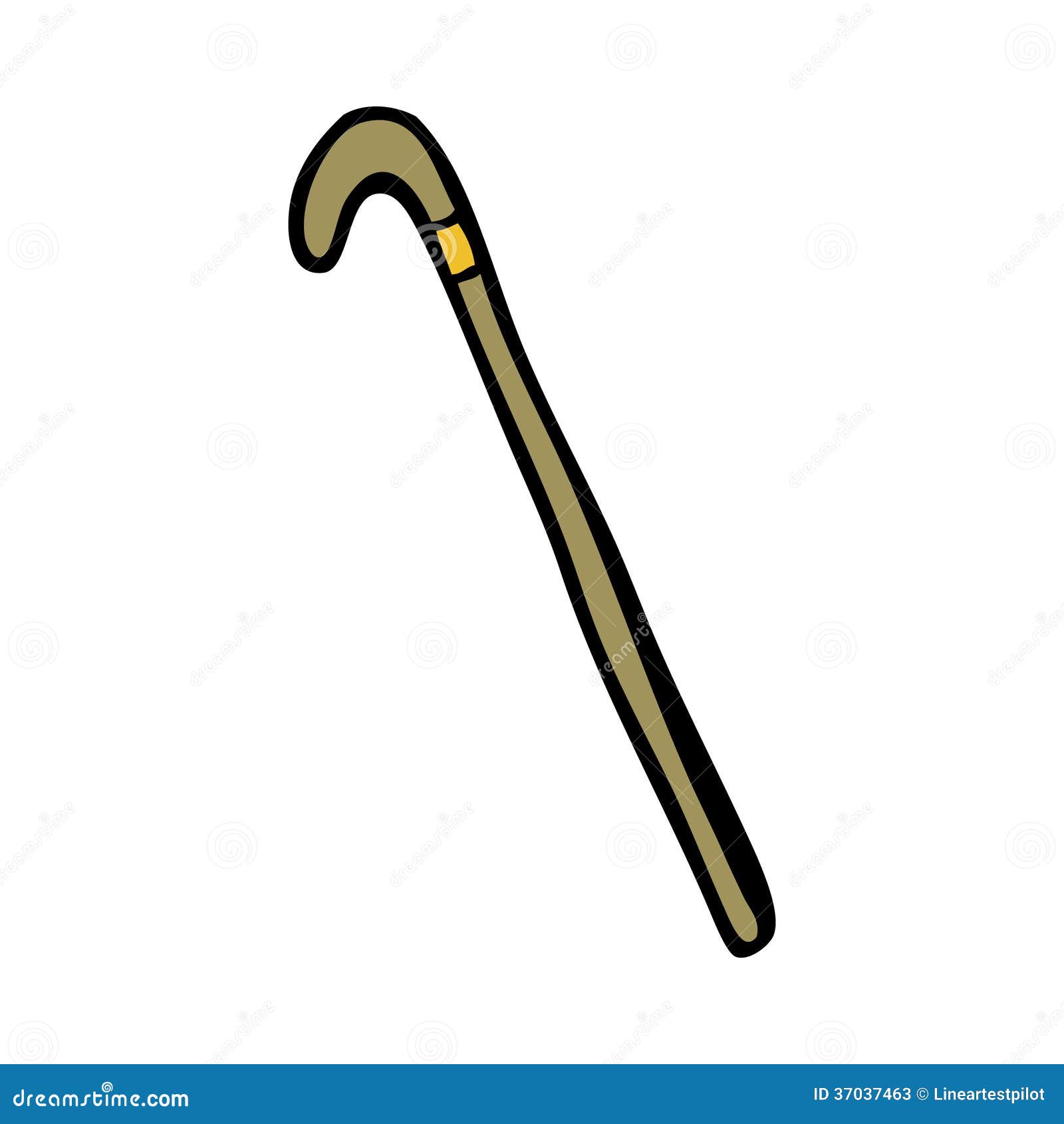 Cartoon walking stick stock vector. Illustration of stick - 37037463