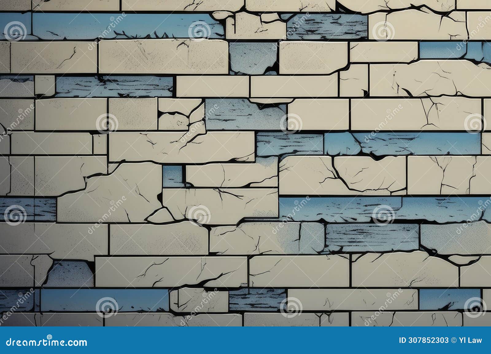 A Cartoon Wall Graphics from Generative Ai Stock Illustration ...