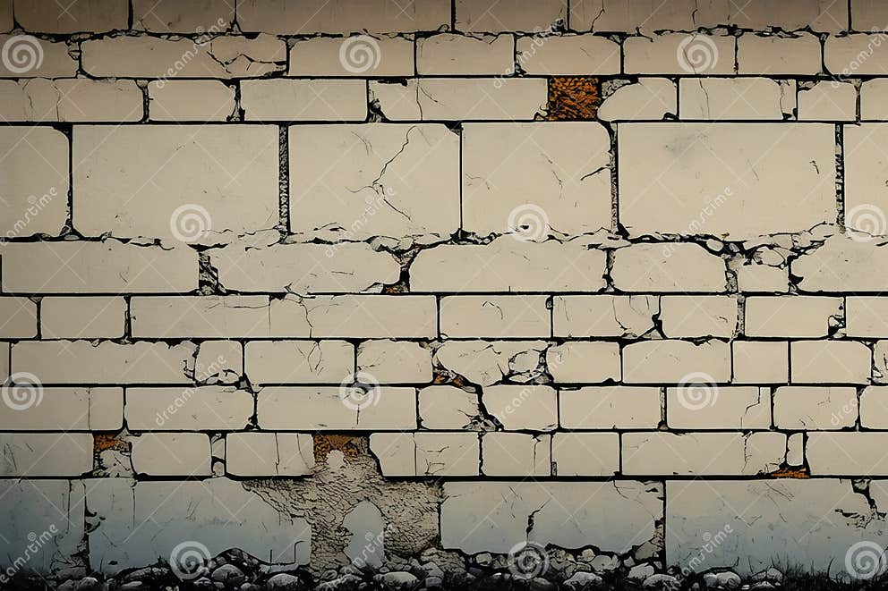 A Cartoon Wall Graphics from Generative Ai Stock Illustration ...