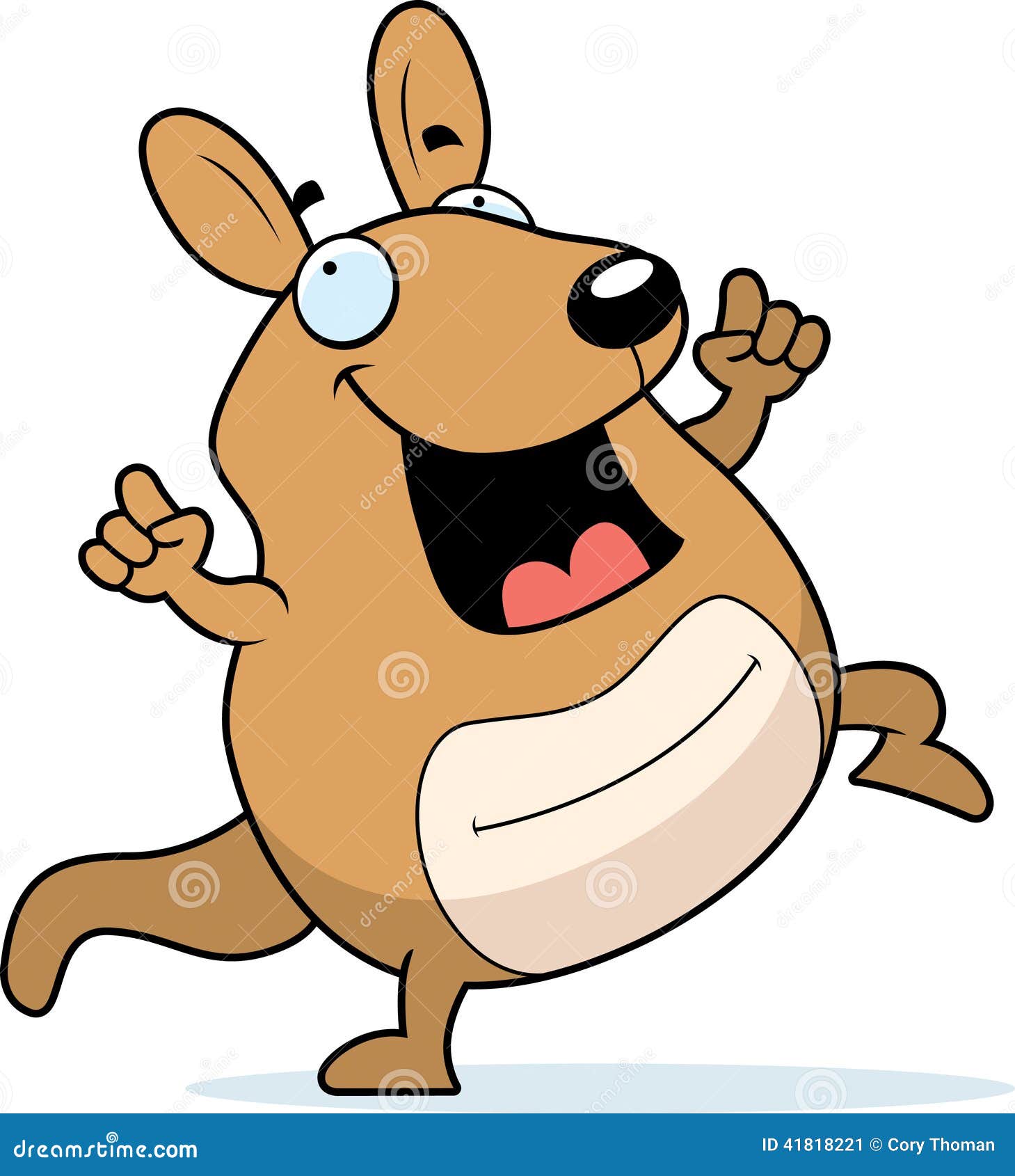 Cartoon Wallaby Dancing stock vector. Illustration of animal - 41818221