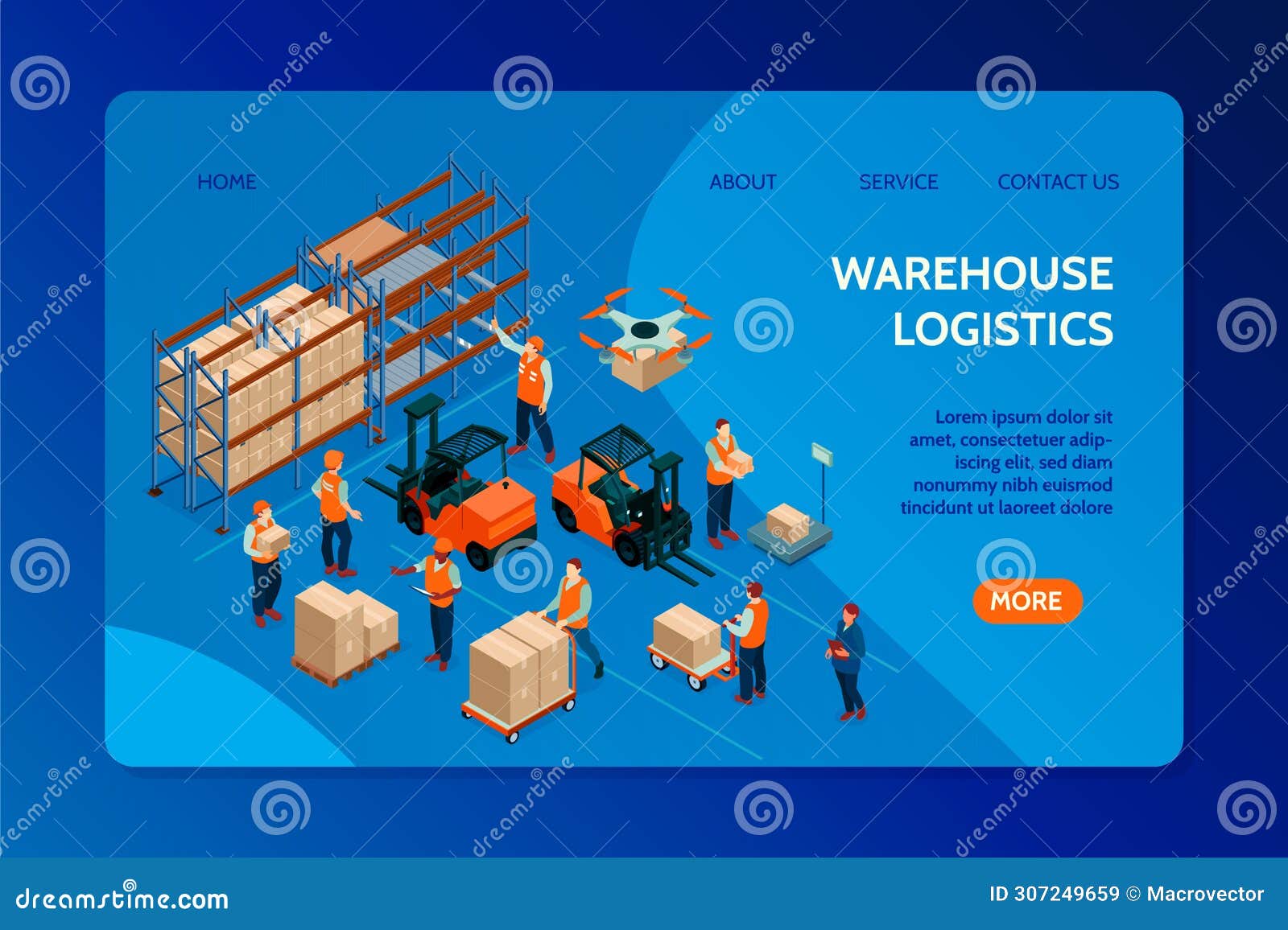 Cartoon Warehouse Flowchart Template Royalty-Free Stock Photography ...