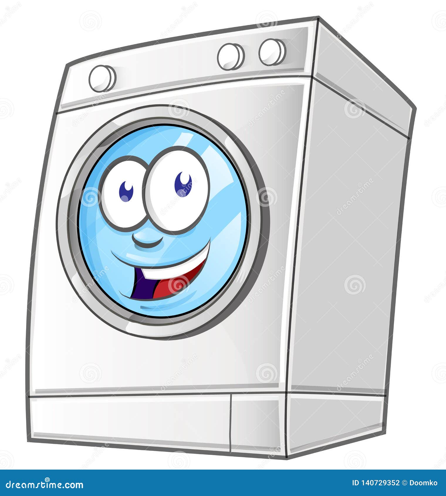 Cartoon washing machine. stock vector. Illustration of housework ...