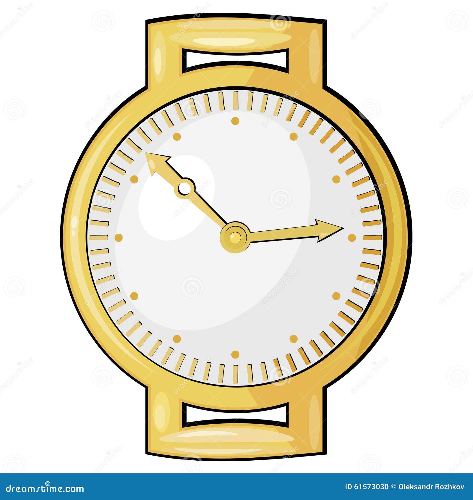 Cartoon Man Watch Red Timer Crane Lift Coin Stack | CartoonDealer.com ...