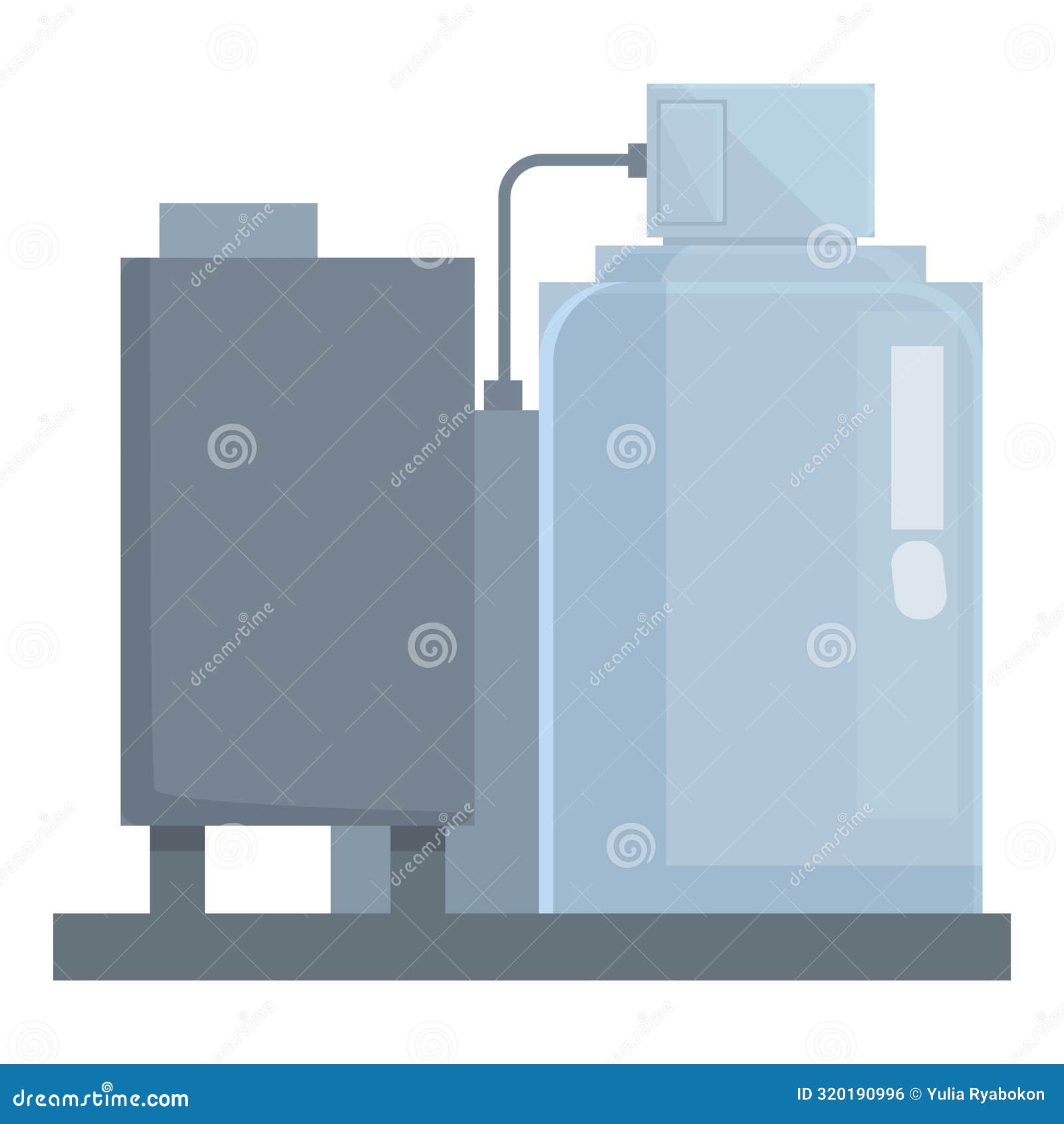 Cartoon Water Filtration System Illustration Stock Vector ...