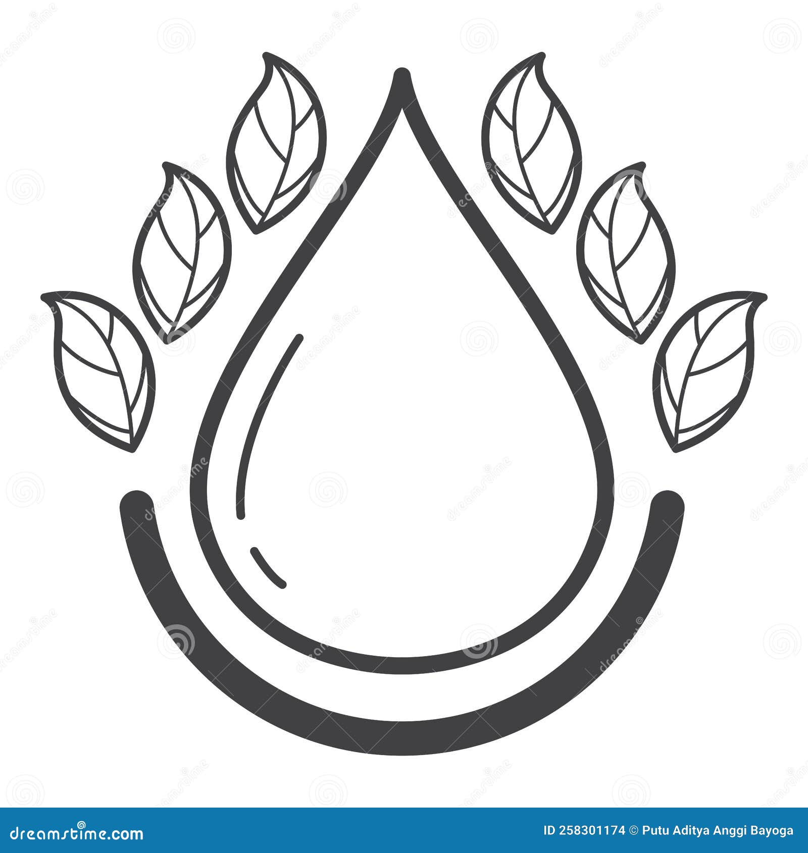 Cartoon water stock vector. Illustration of vector, design - 258301174