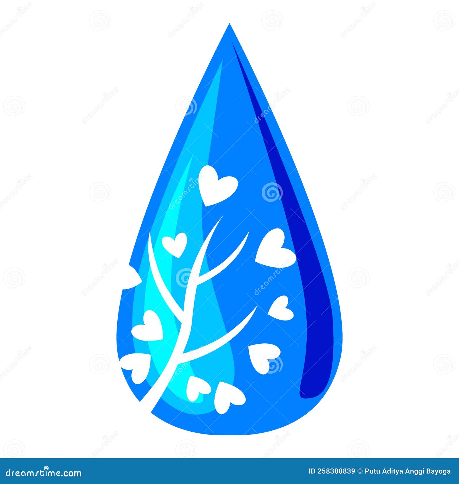 Water for life stock vector. Illustration of flat, cartoon - 258300839