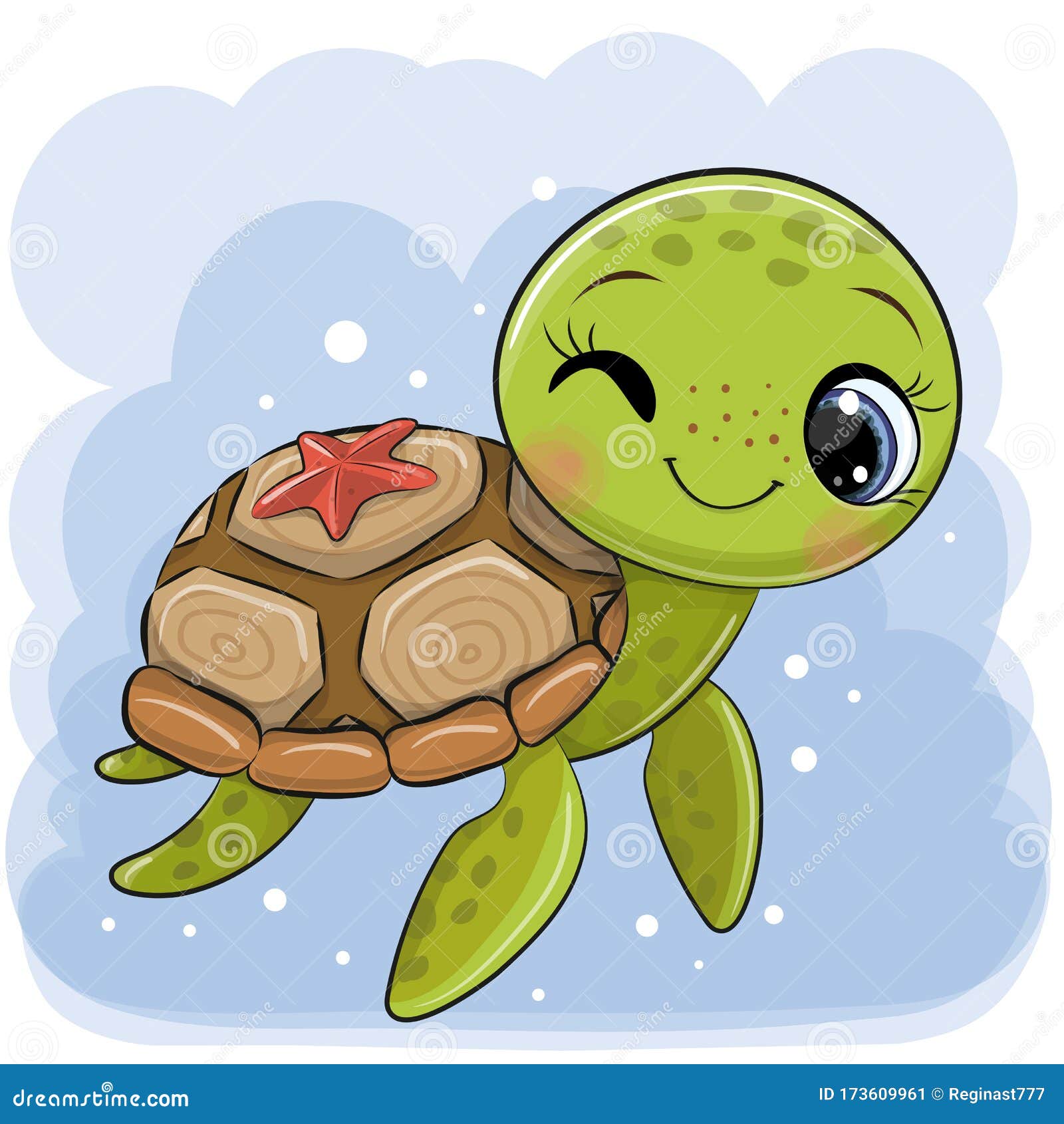 Cartoon Turtle Sitting On Beach Chair And Holding An Ice Cream Vector ...