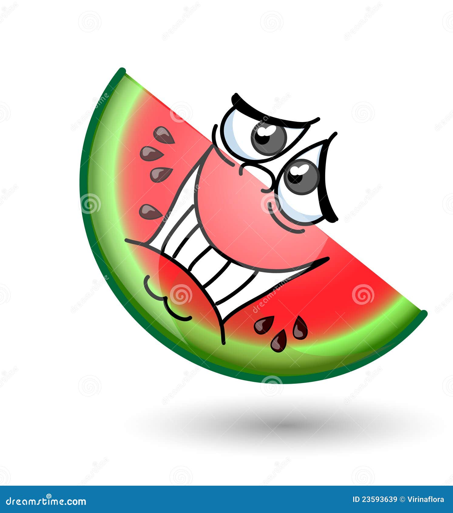 Cartoon Watermelon Slice Stock Photography | CartoonDealer.com #37025594