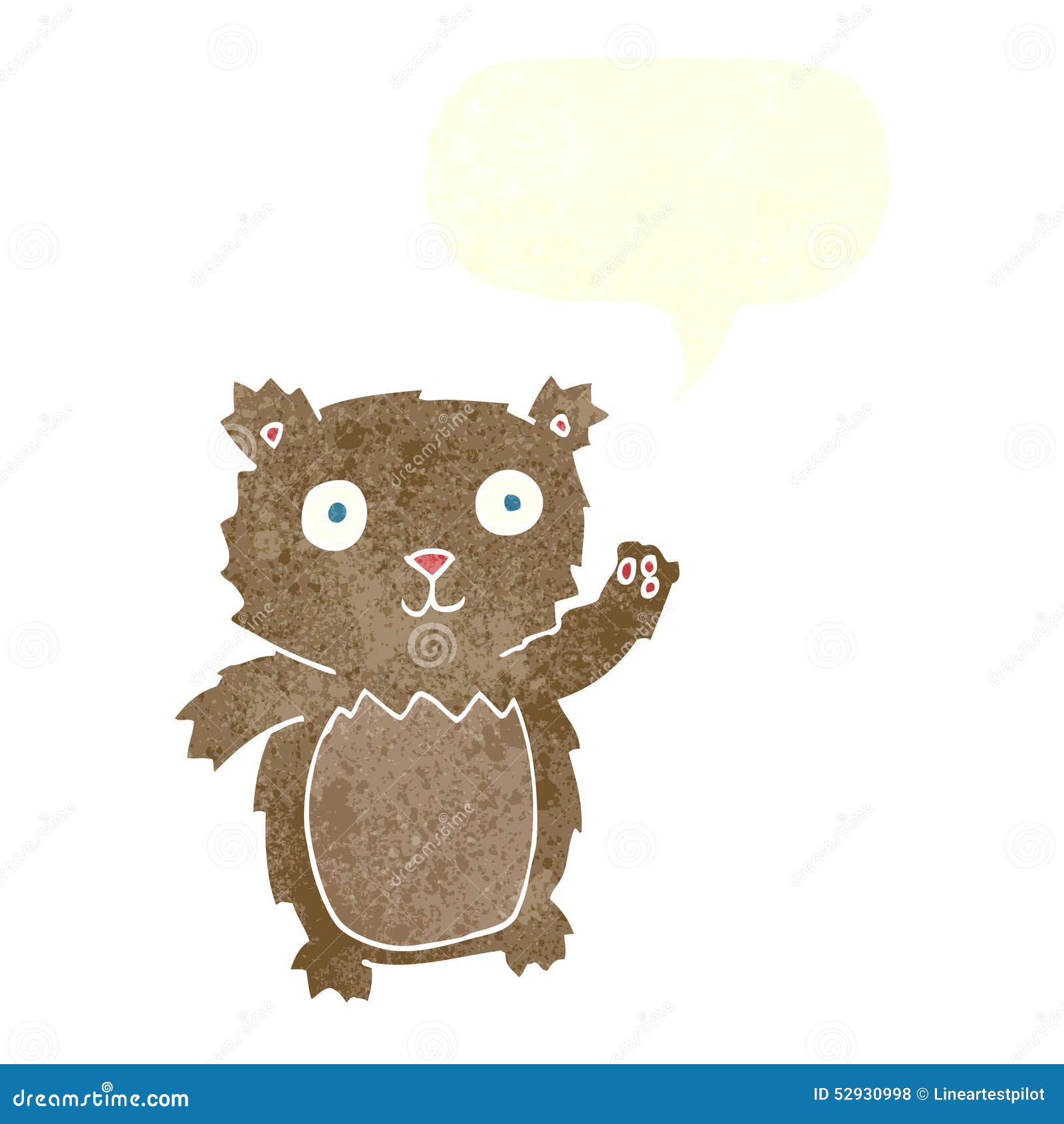 Funny Retro Cartoon Talking Bear Stock Illustrations – 2,758 Funny ...