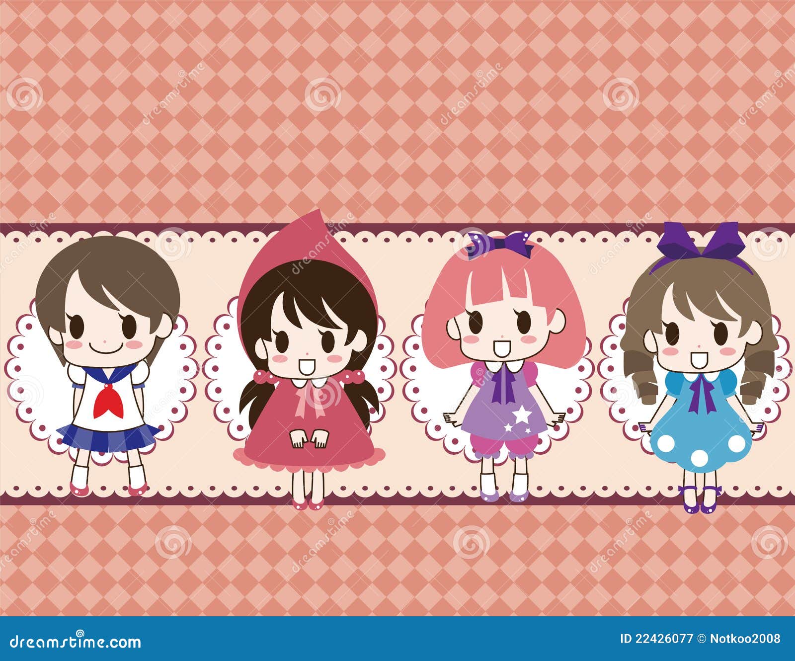 Cartoon Welcome Card Vector Illustration | CartoonDealer.com #22426110