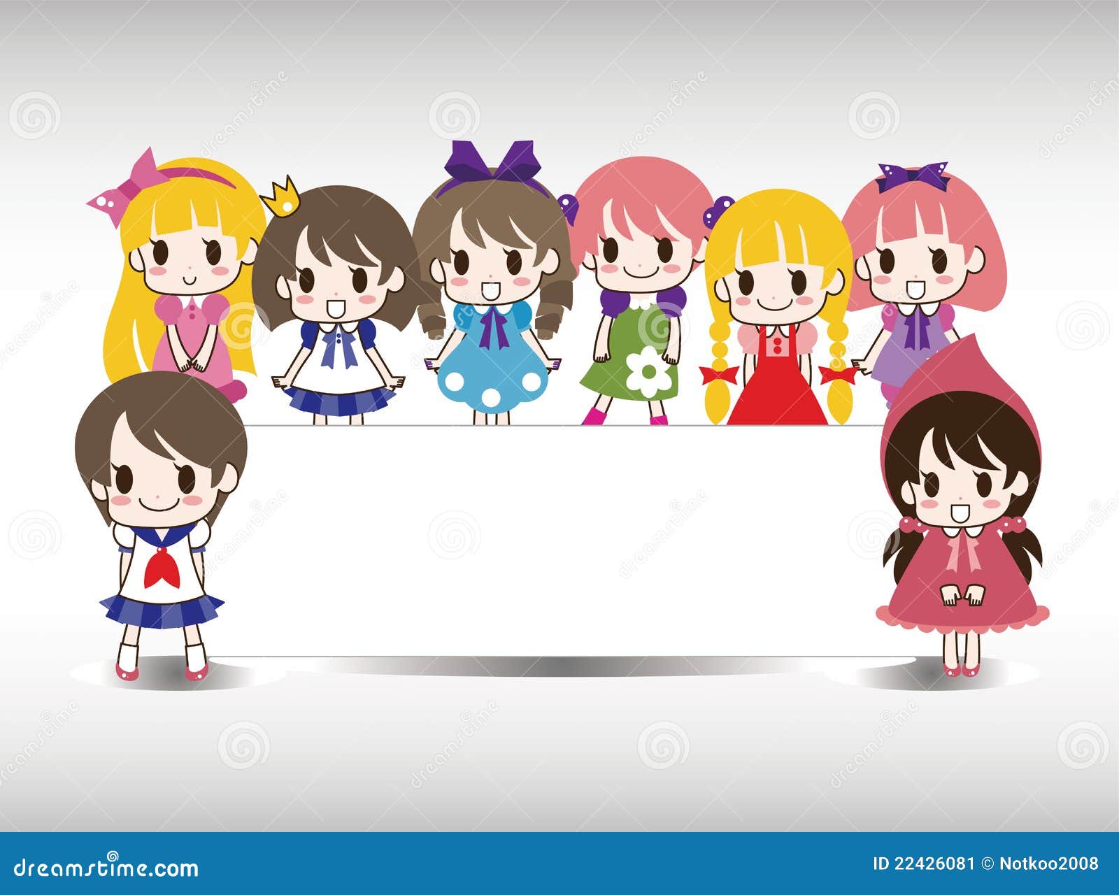 Cartoon welcome card stock vector. Illustration of mail - 22426081