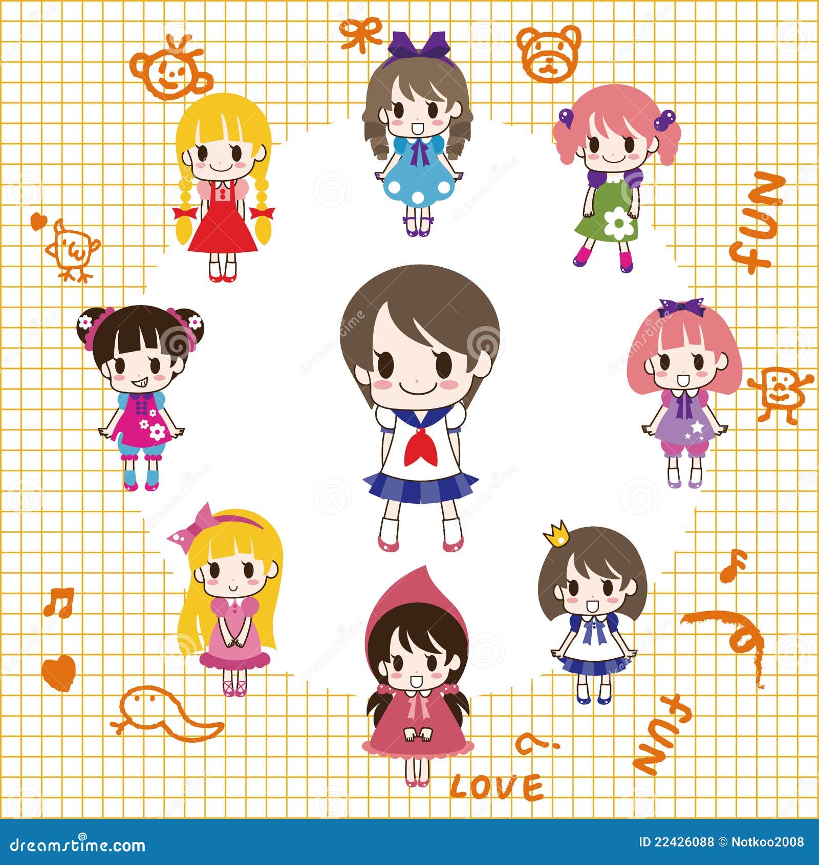 Cartoon Welcome Card Vector Illustration | CartoonDealer.com #22426110