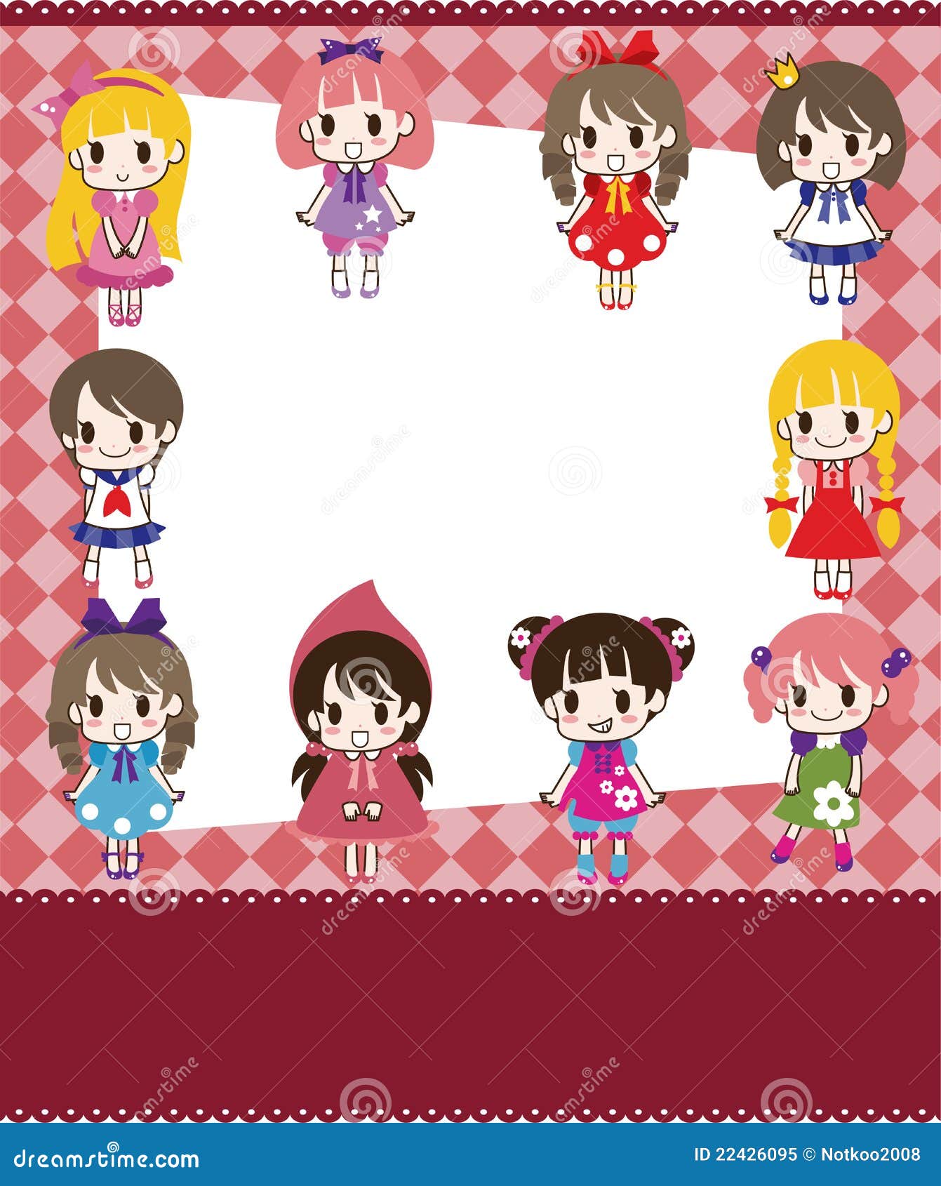 Cartoon welcome card stock vector. Illustration of mail - 22426095