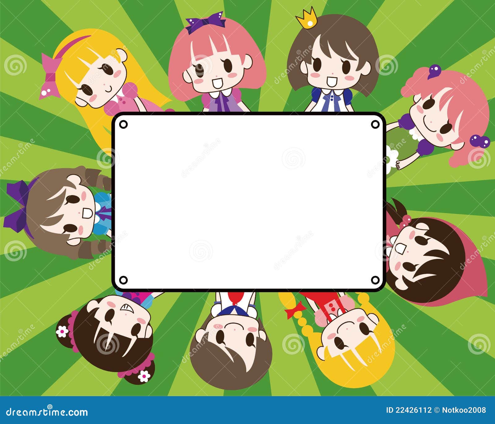 Cartoon welcome card stock vector. Illustration of holiday - 22426112