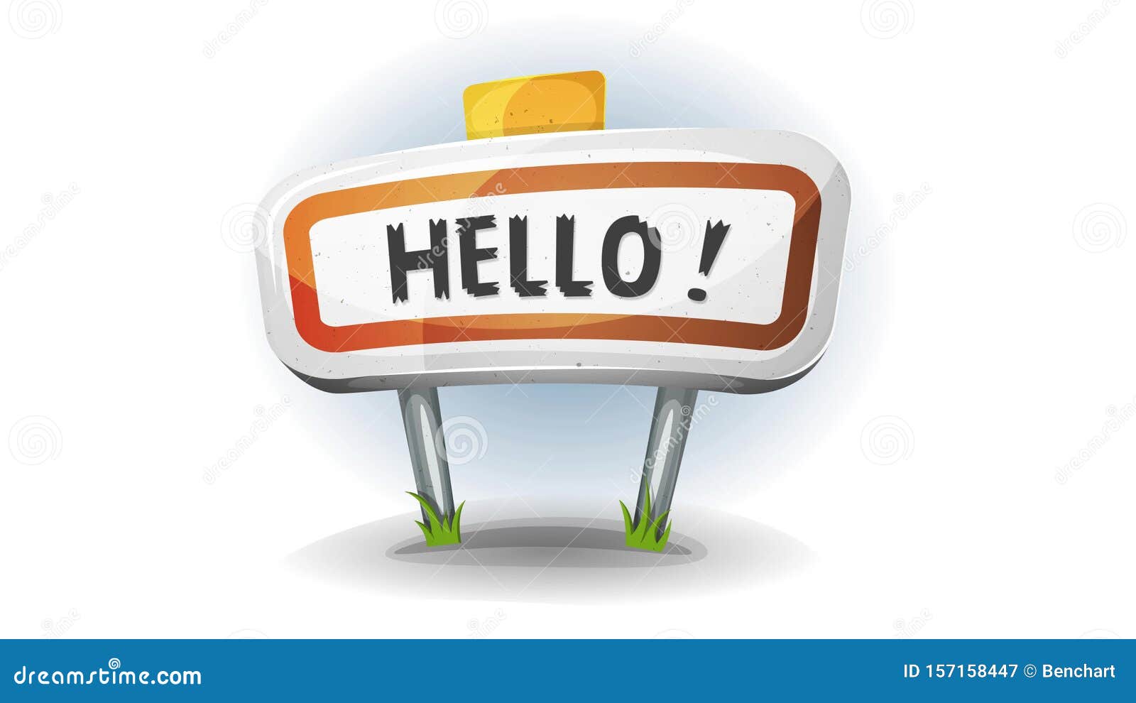 Cartoon Welcome Road Sign Panel Stock Video - Video of design, city ...