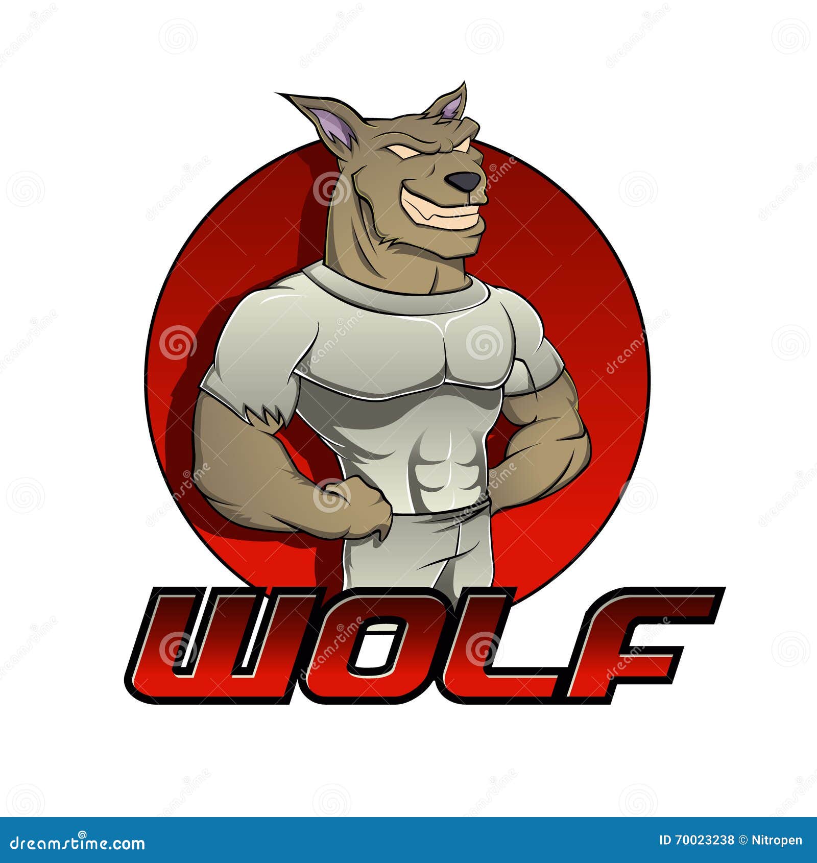 Cartoon Werewolf Outline Silhouette Isolated On White Background ...