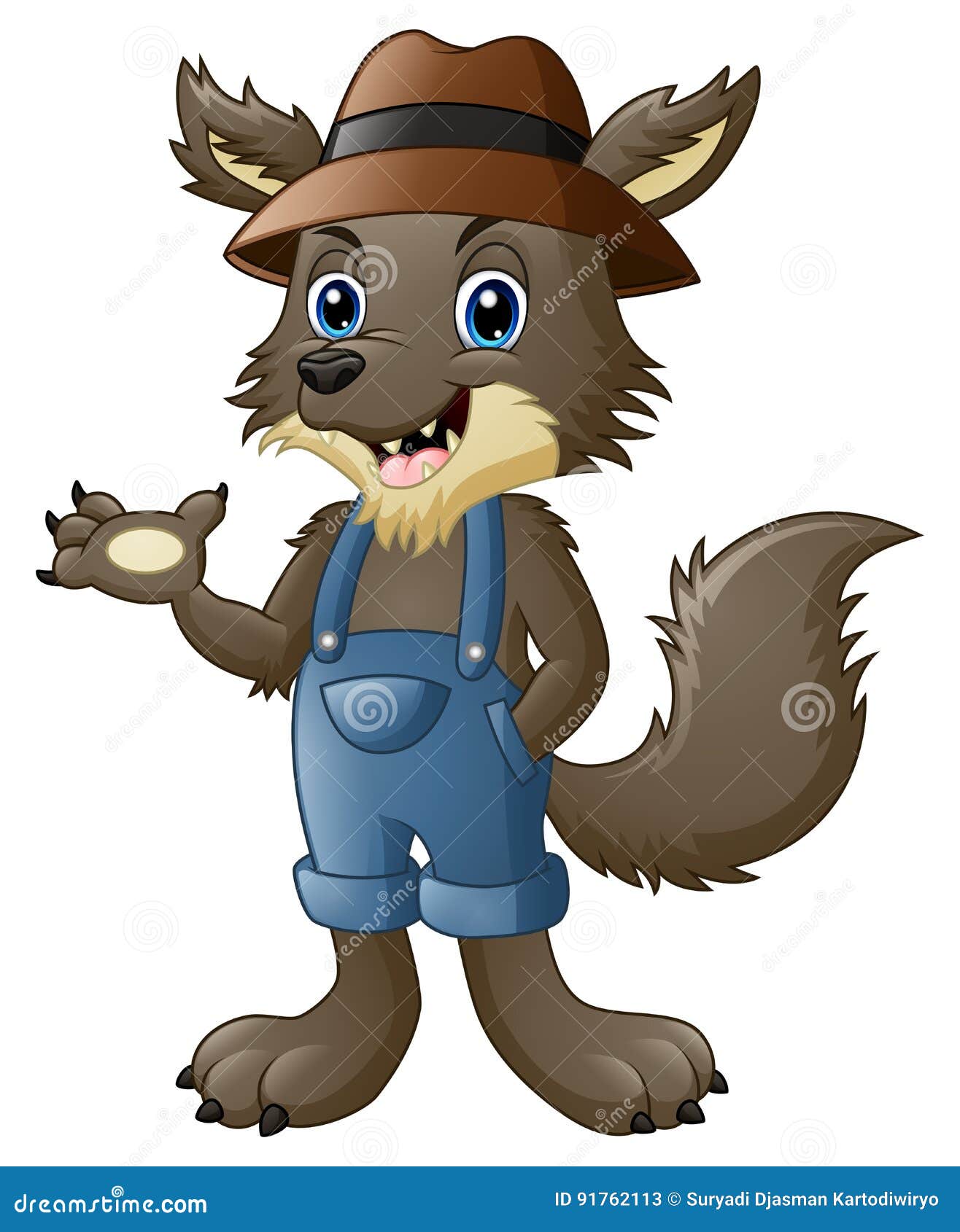 Cartoon Werewolf Emoji Isolated On White Background Stock Photo ...