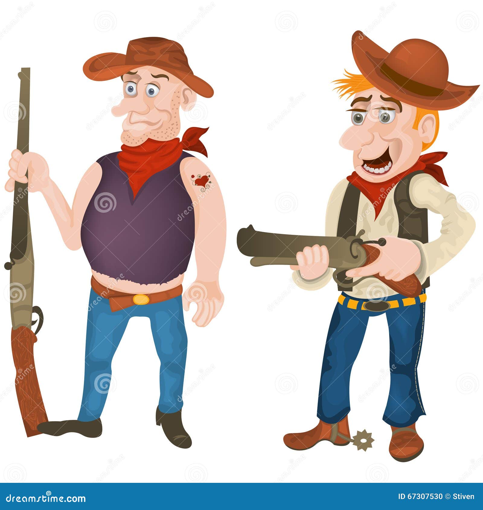 Cartoon western bandits stock vector. Illustration of gangster - 67307530