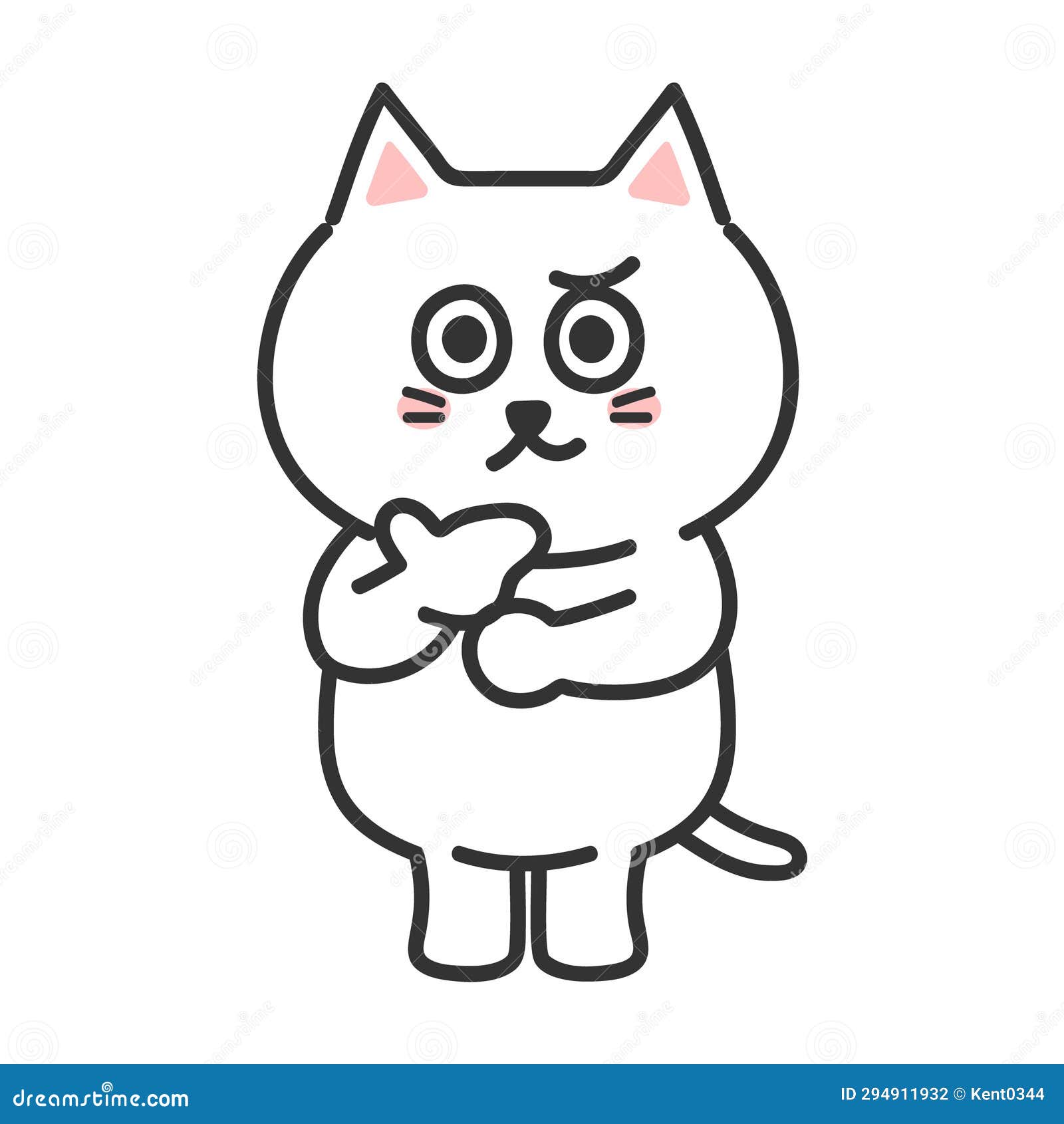 Cartoon Scheming Cat | CartoonDealer.com #38046525