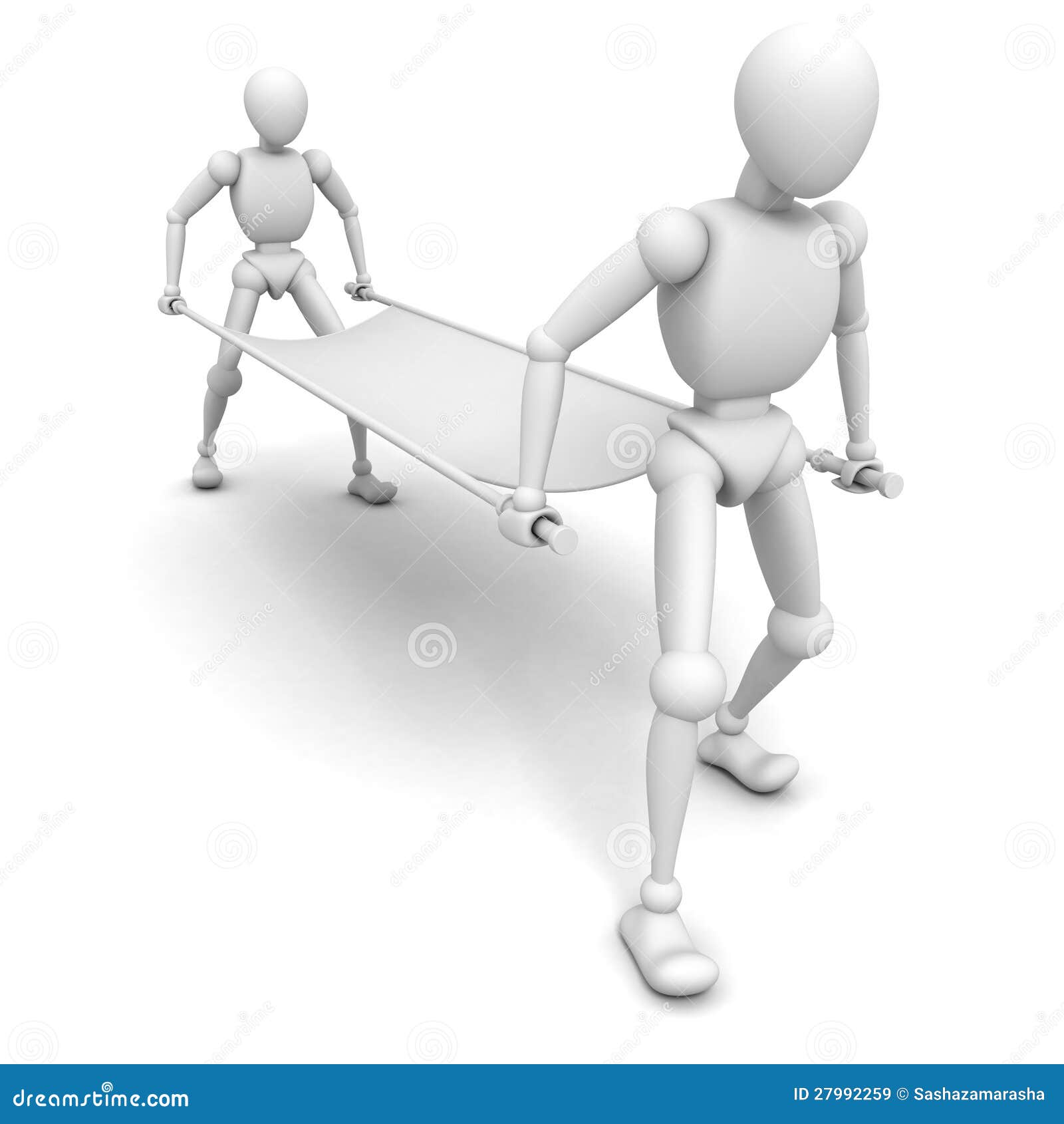 Cartoon White Human Characters With Stretcher Royalty-Free Stock Photo ...