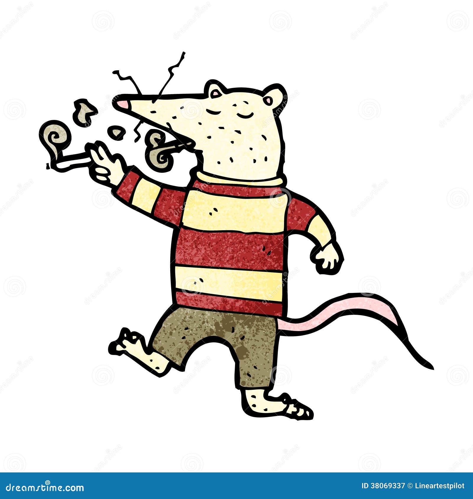 Cartoon White Lab Rat | CartoonDealer.com #38069337