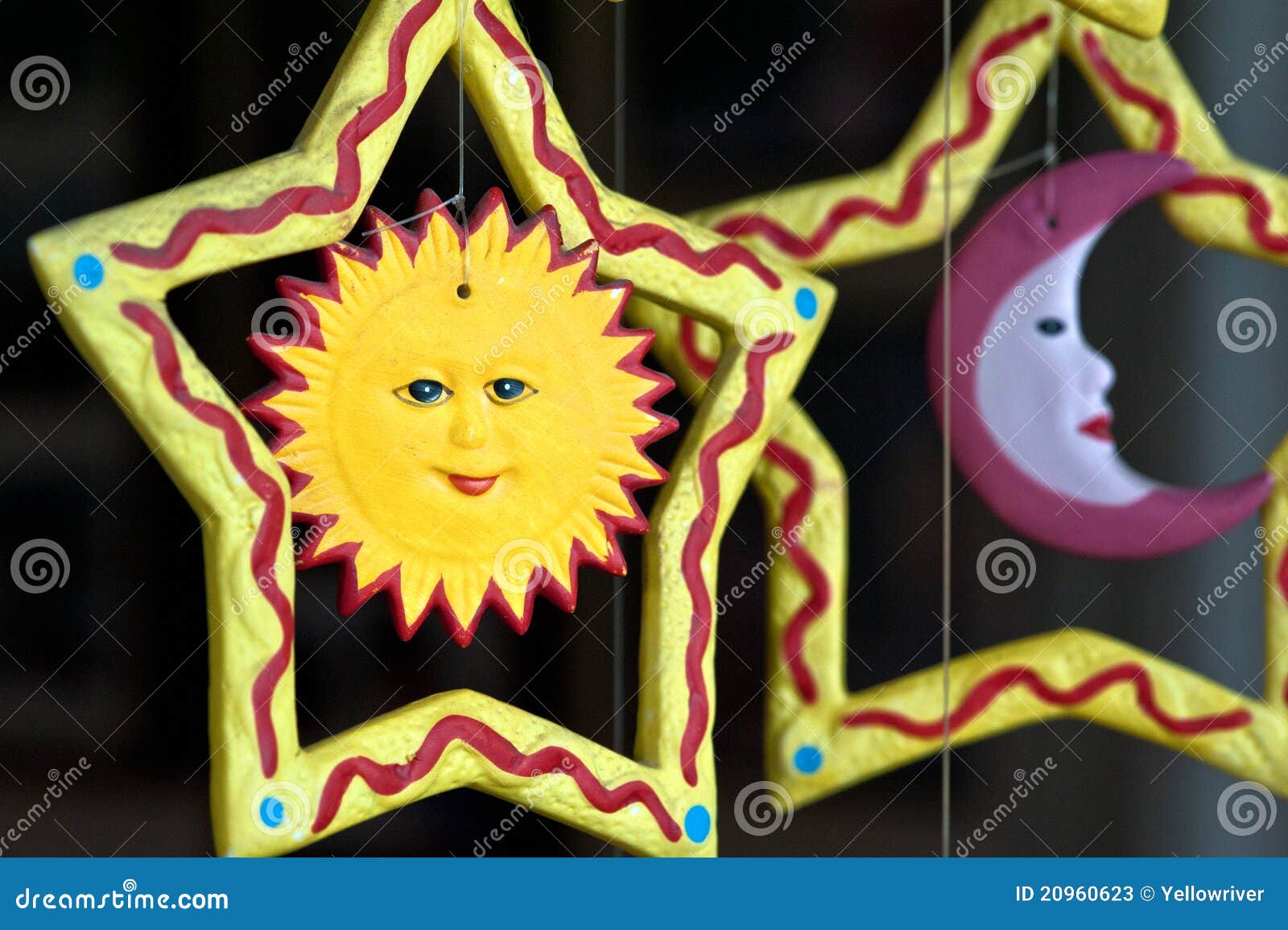 The cartoon wind chimes stock image. Image of metal, harmony - 20960623