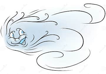Cartoon Wind stock vector. Illustration of vector, wind - 40982833