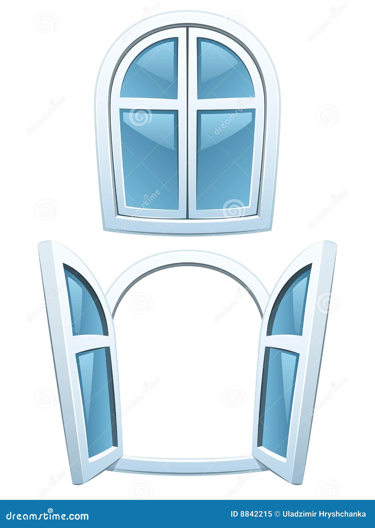 Cartoon windows stock vector. Illustration of object, clip - 8842215
