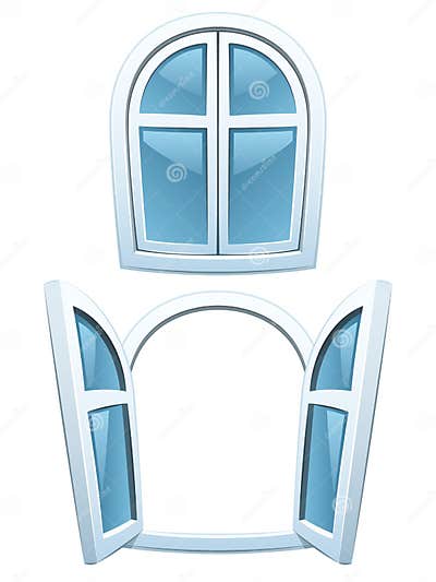 Cartoon windows stock vector. Illustration of object, clip - 8842215