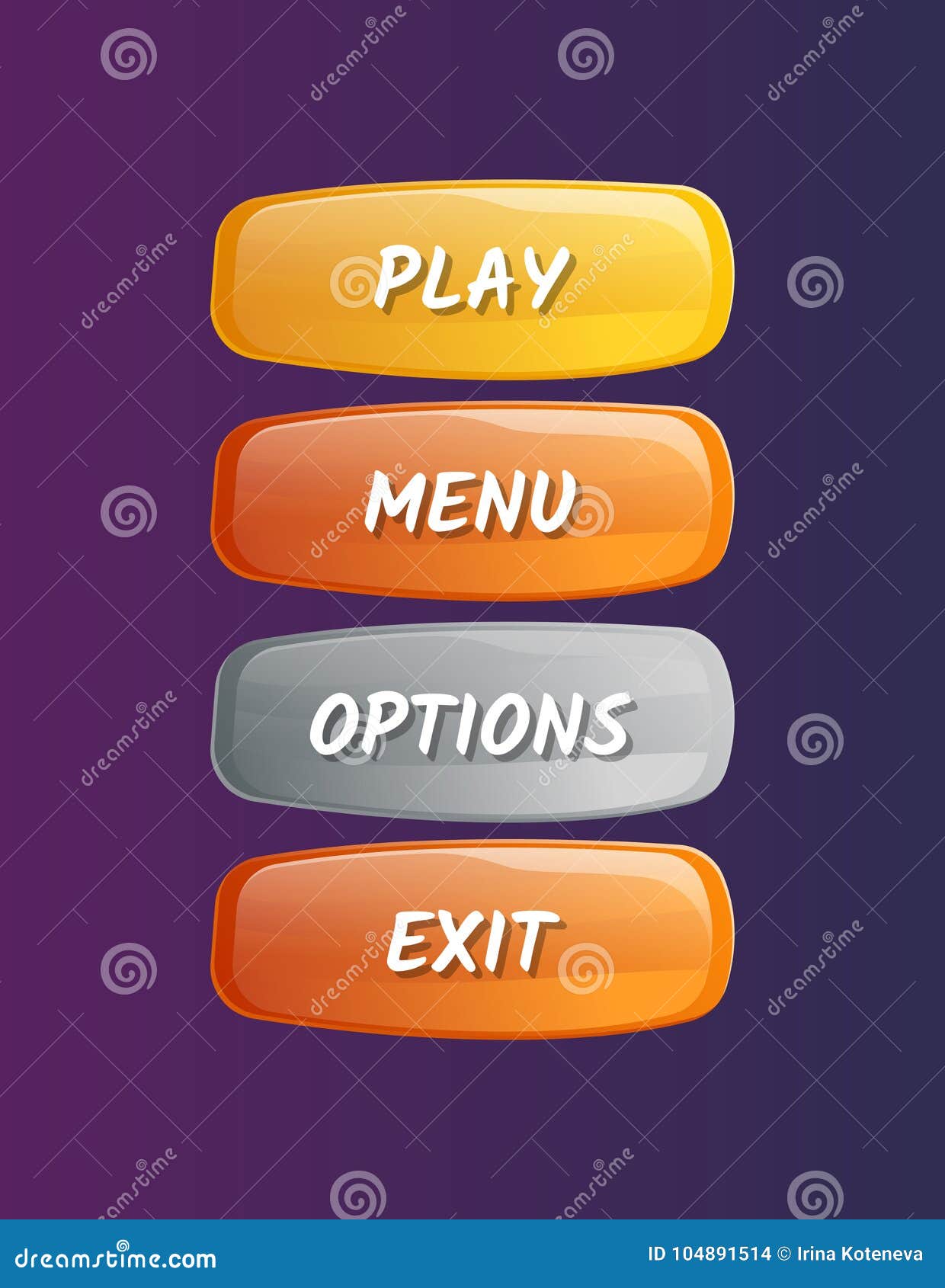 Cartoon Windows Options Isolated Set Stock Vector - Illustration of ...