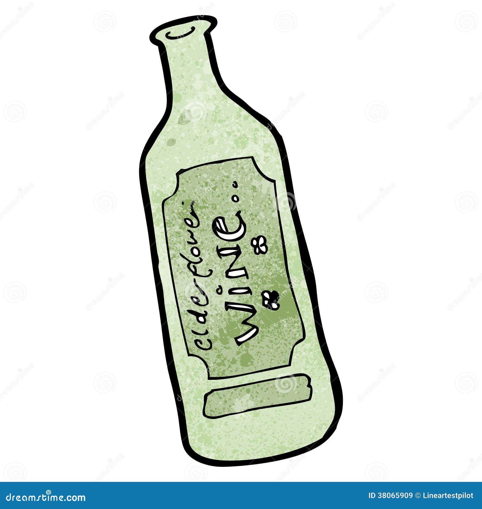 Cartoon wine bottle stock vector. Illustration of silly - 38065909