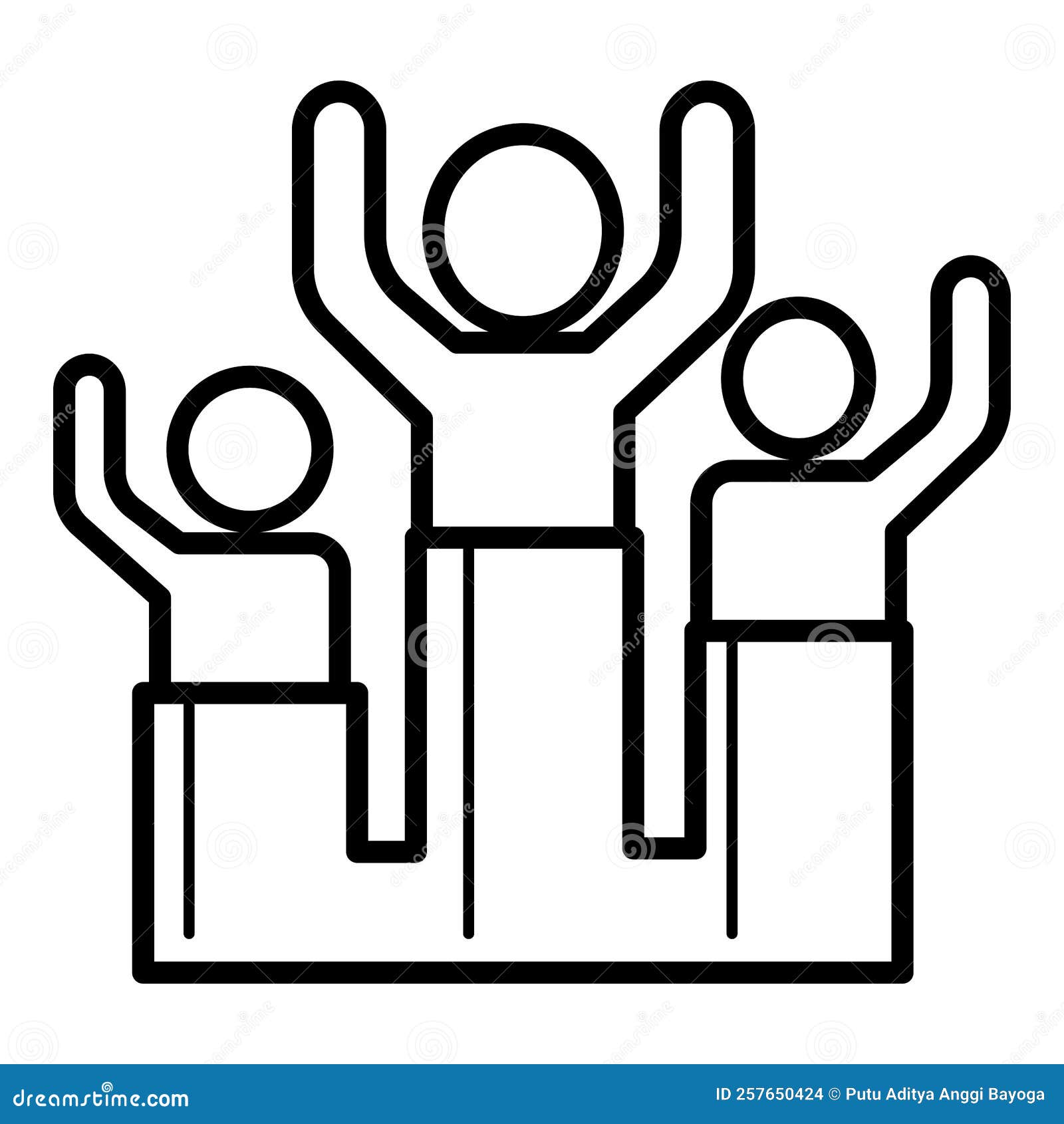 Cartoon winner stock vector. Illustration of simple - 257650424